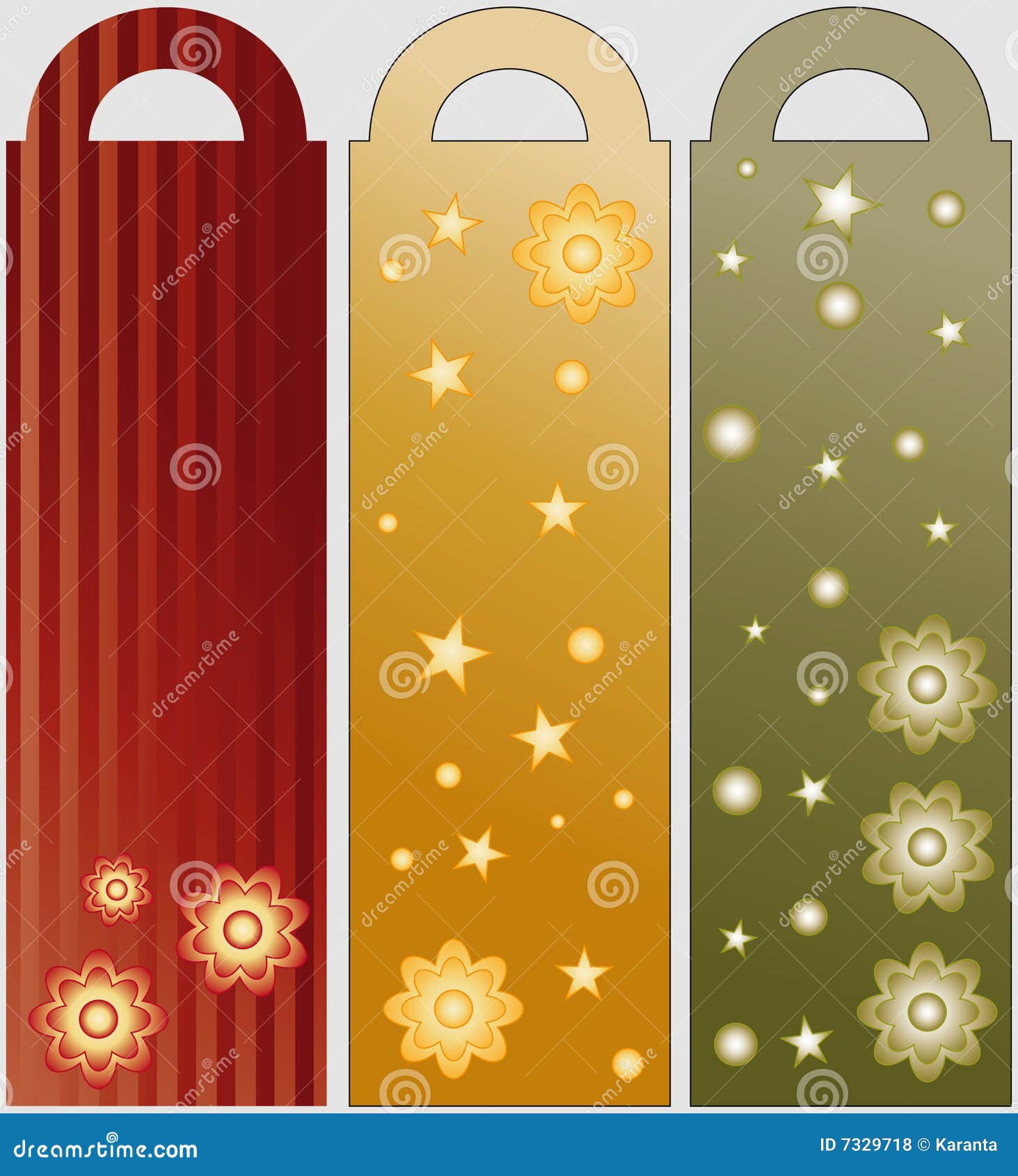 Bookmark Collection stock vector. Illustration of artistic - 7329718