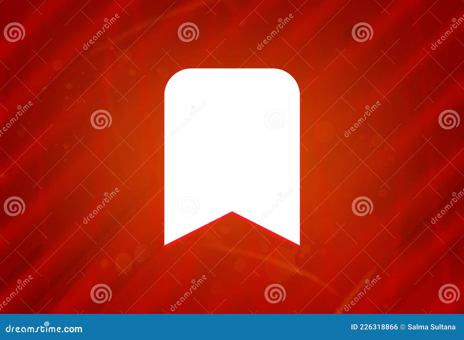 Bookmark Icon Isolated on Abstract Red Gradient Magnificence Background ...