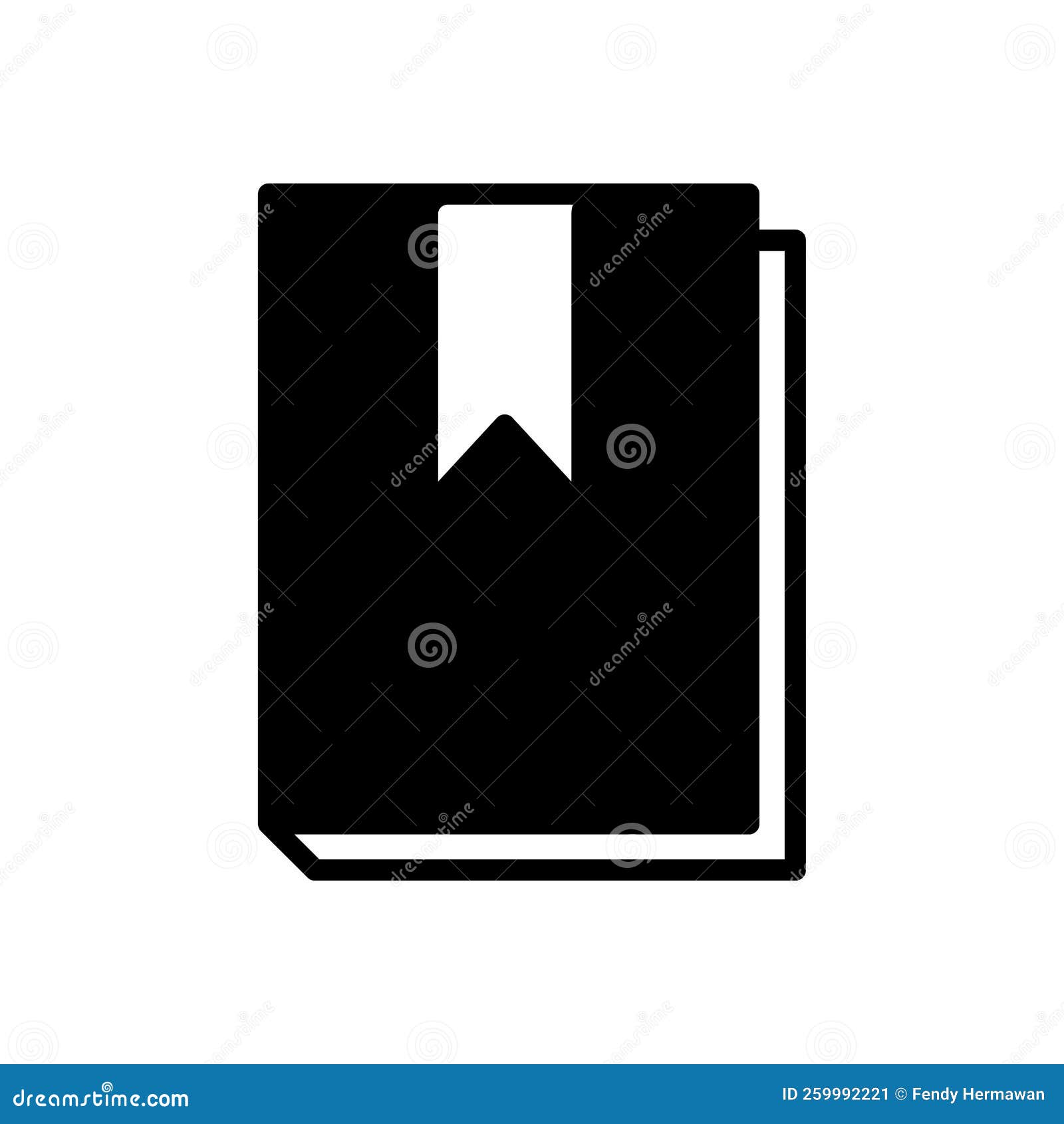 Bookmark Icon Vector Design Template in White Background Stock Vector ...
