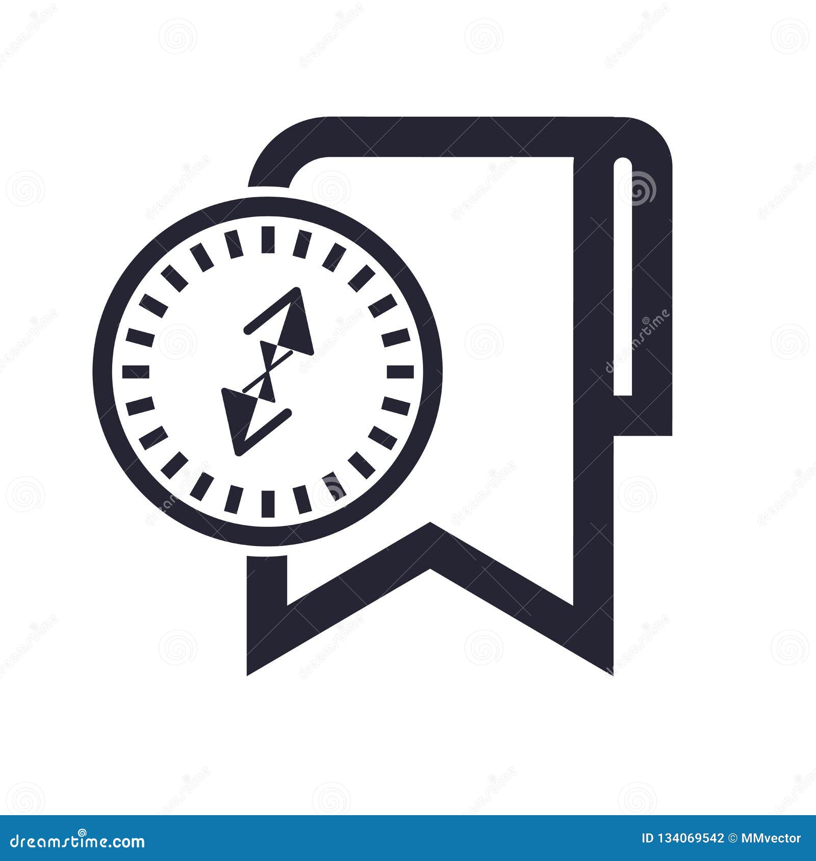 Bookmark Icon Vector Sign and Symbol Isolated on White Background ...