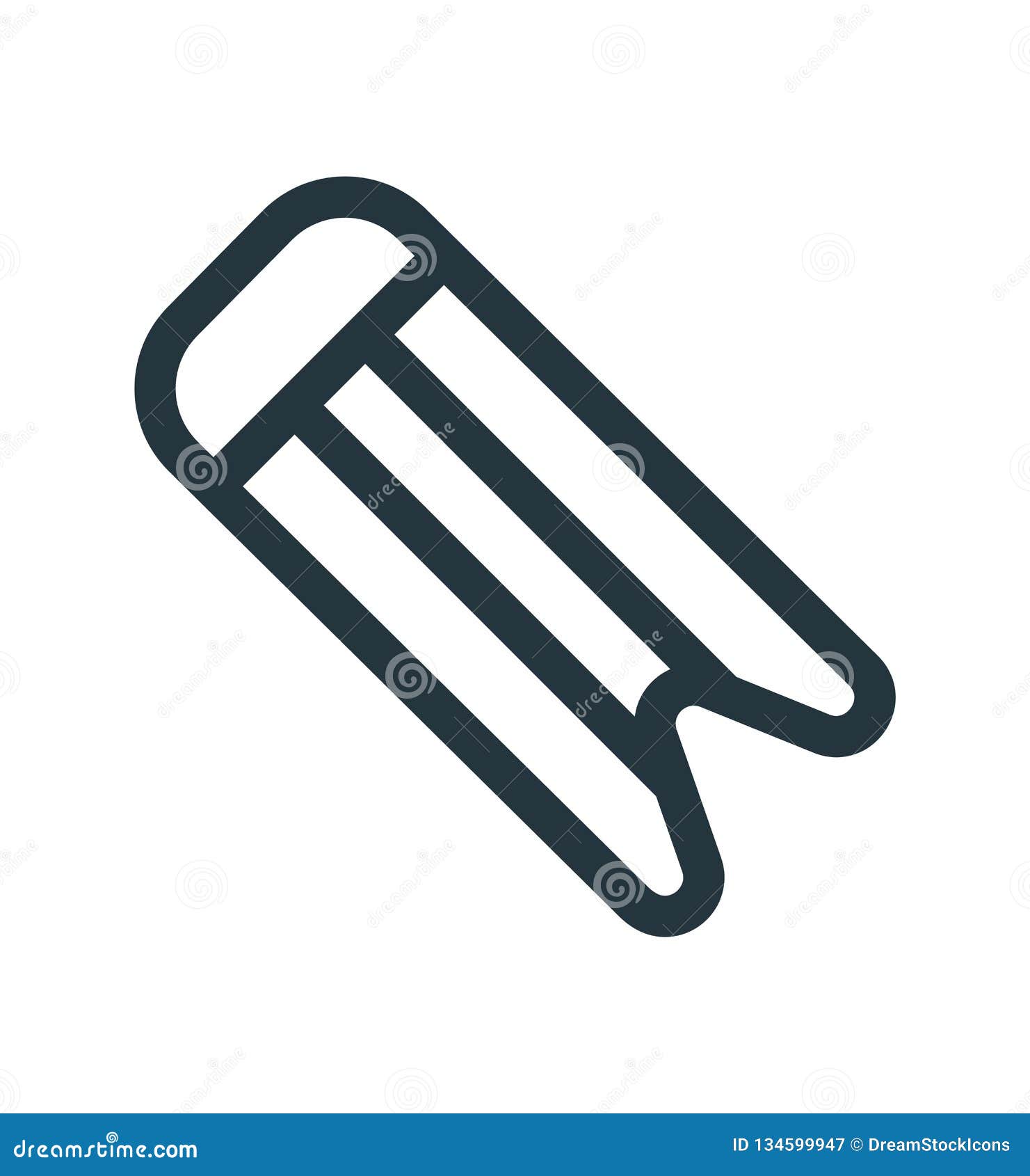 Bookmark Icon Vector Sign and Symbol Isolated on White Background ...