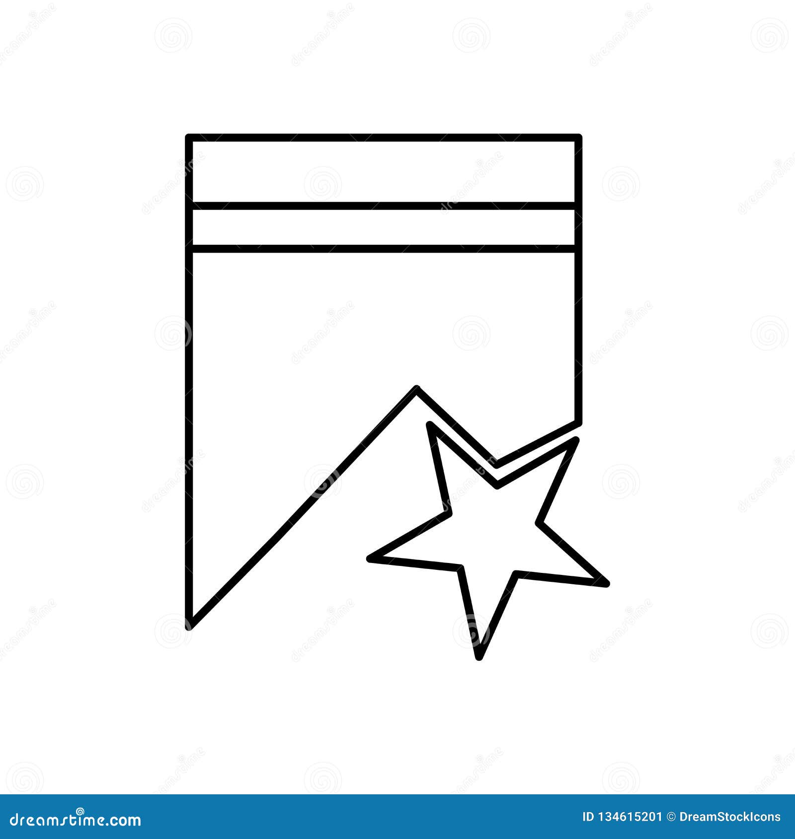 Bookmark Icon Vector Sign and Symbol Isolated on White Background ...