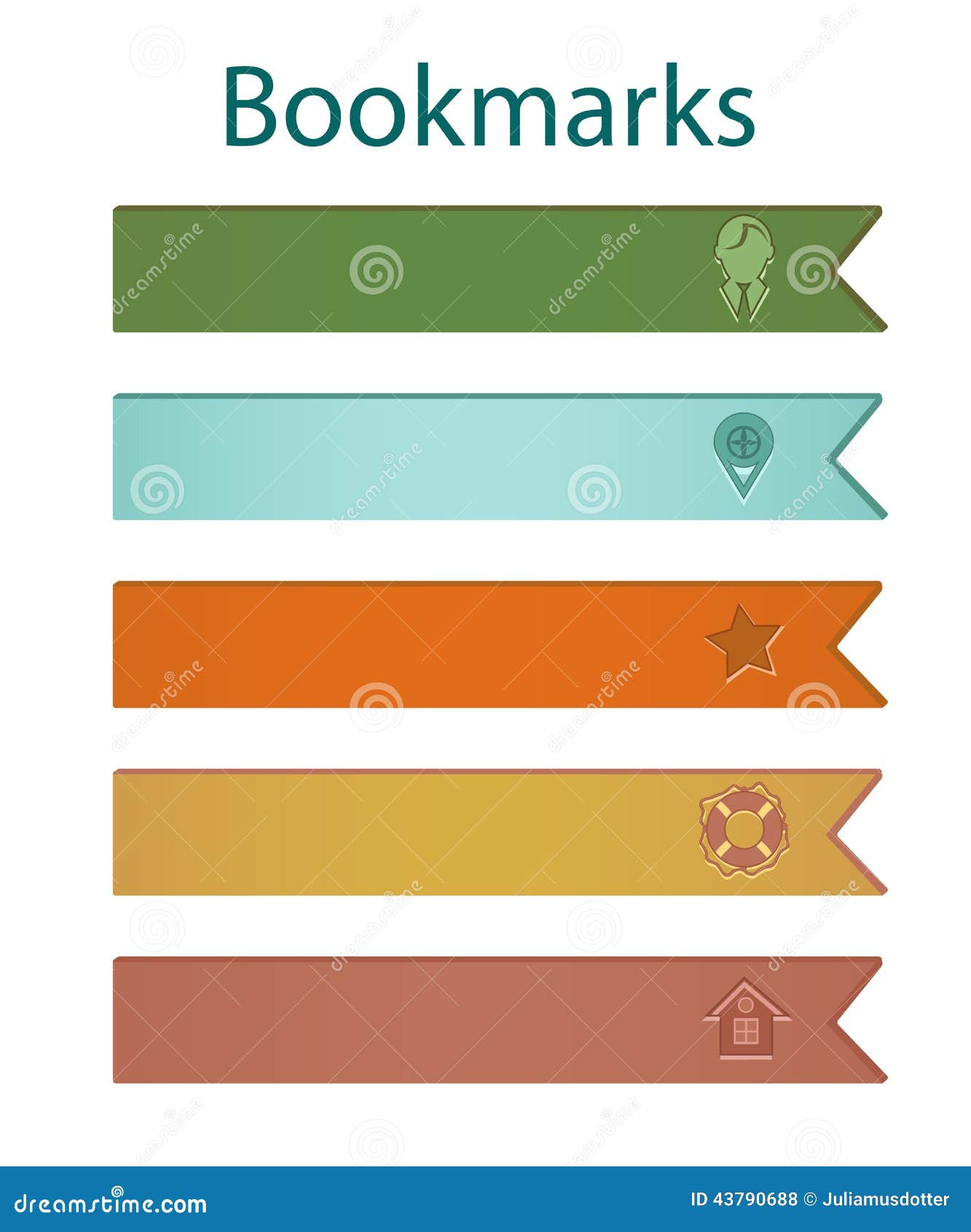 Bookmark icons forest stock vector. Illustration of avatar - 43790688