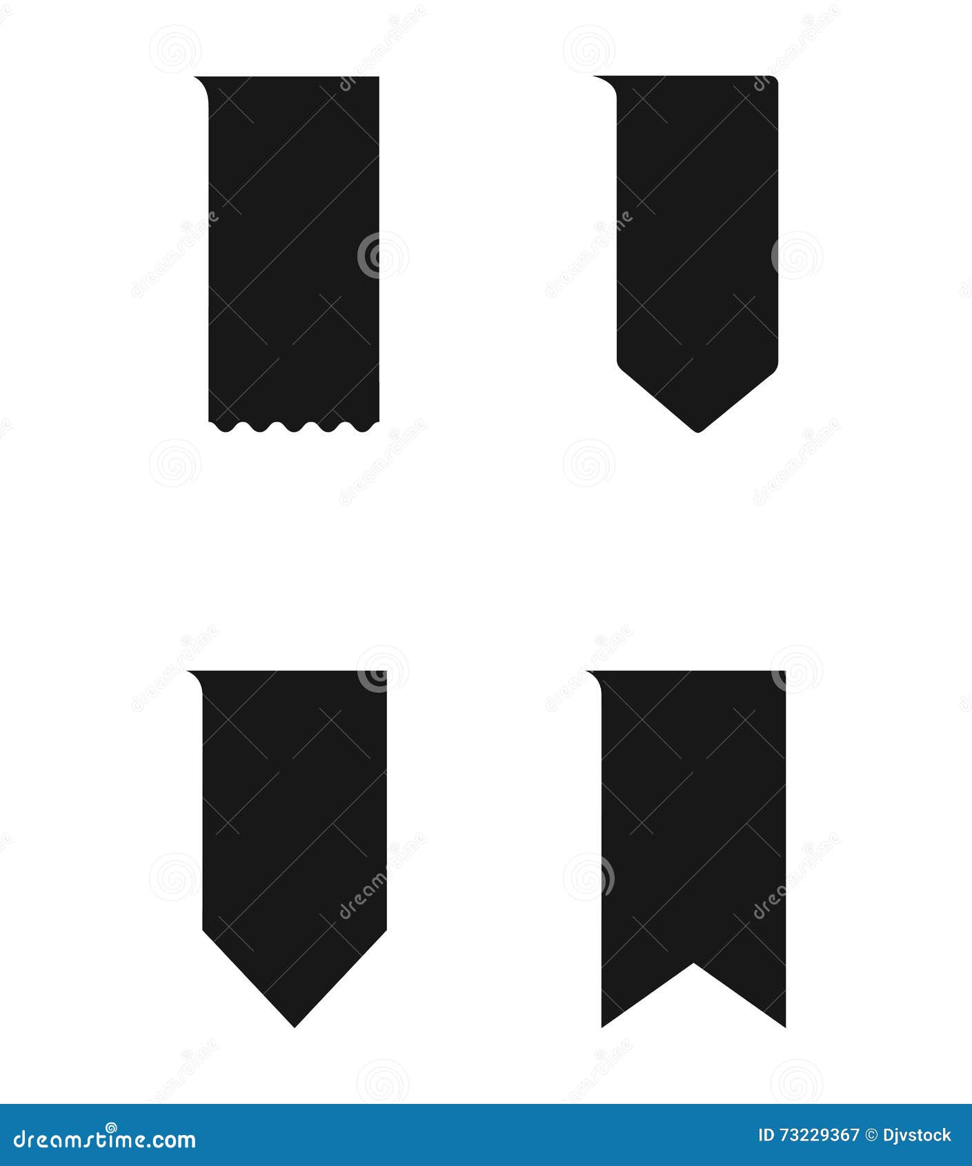 Bookmark Icons Illustration Stock Vector - Illustration of magazine ...