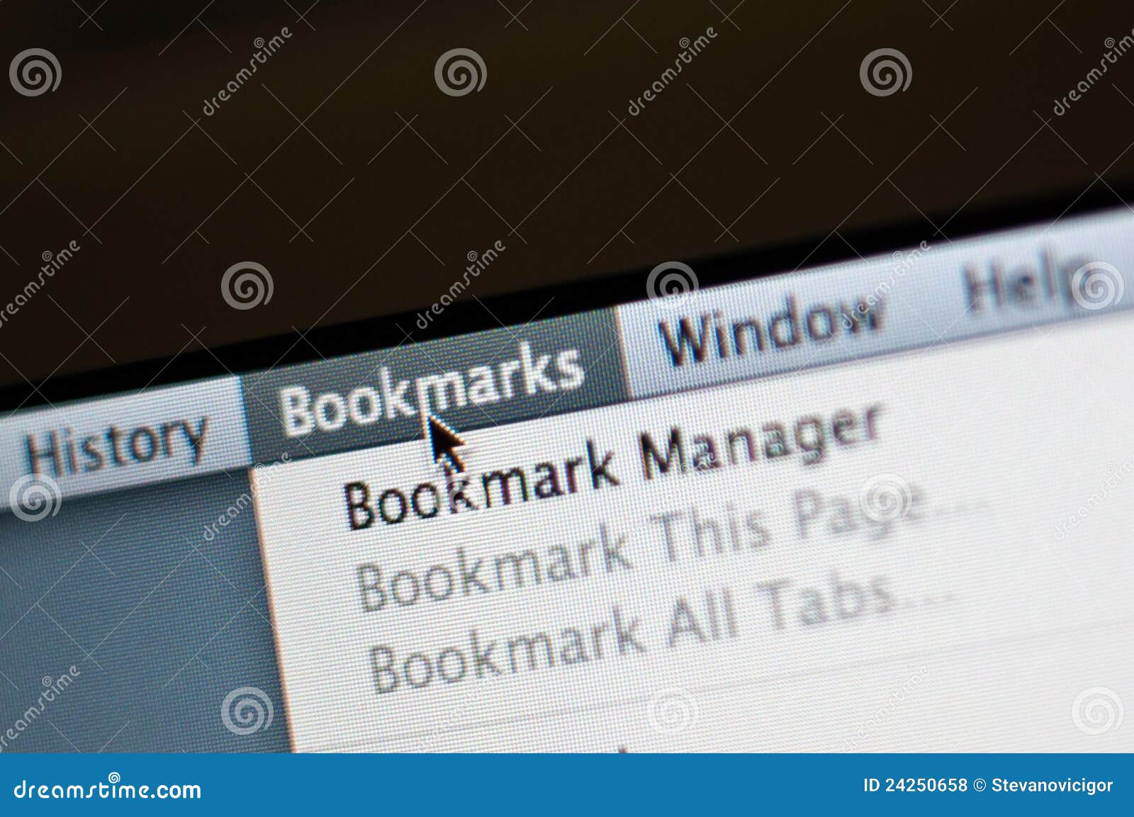 Bookmark menu stock photo. Image of page, tabs, menu - 24250658