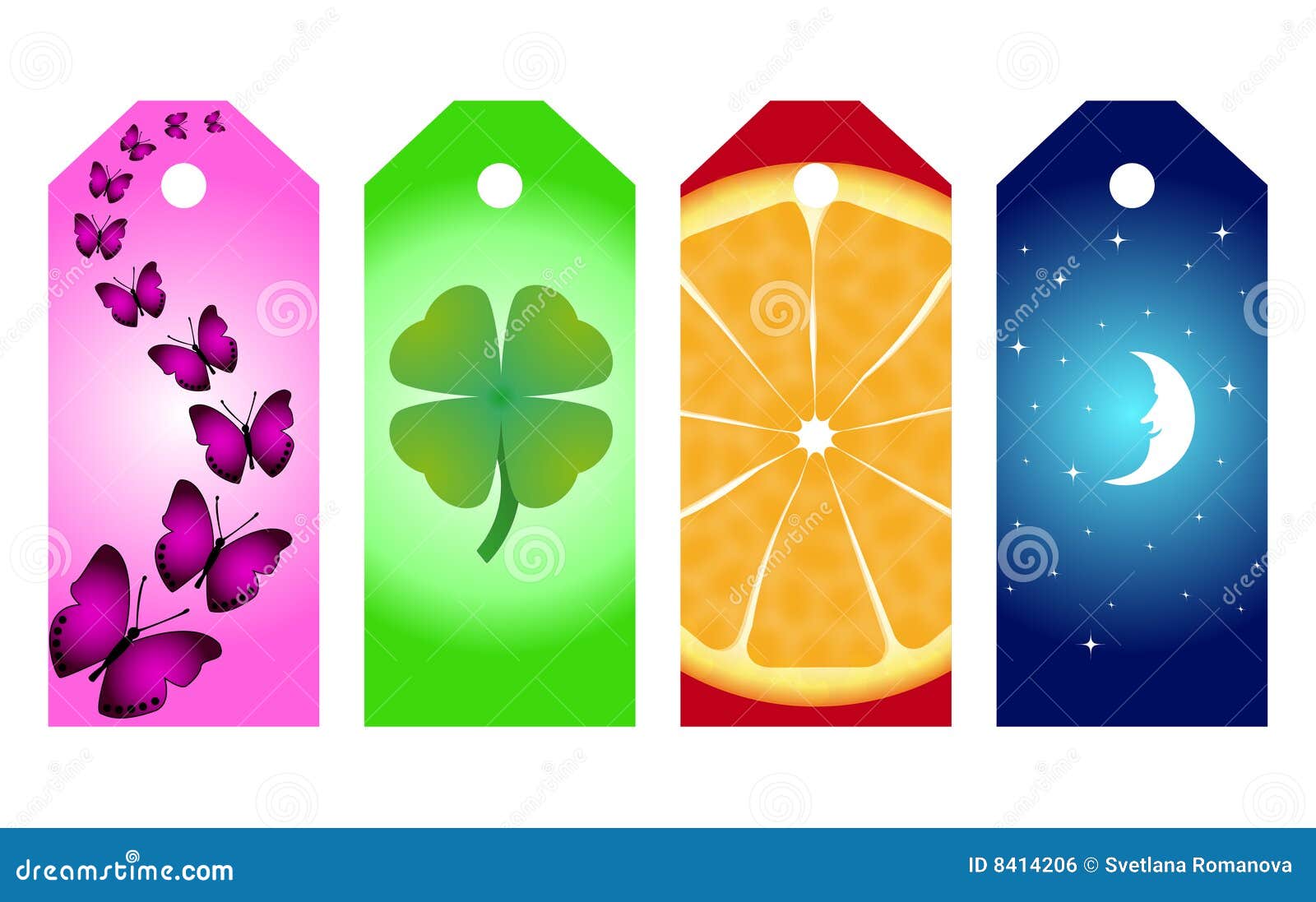 Bookmark set stock vector. Illustration of generated, gift - 8414206