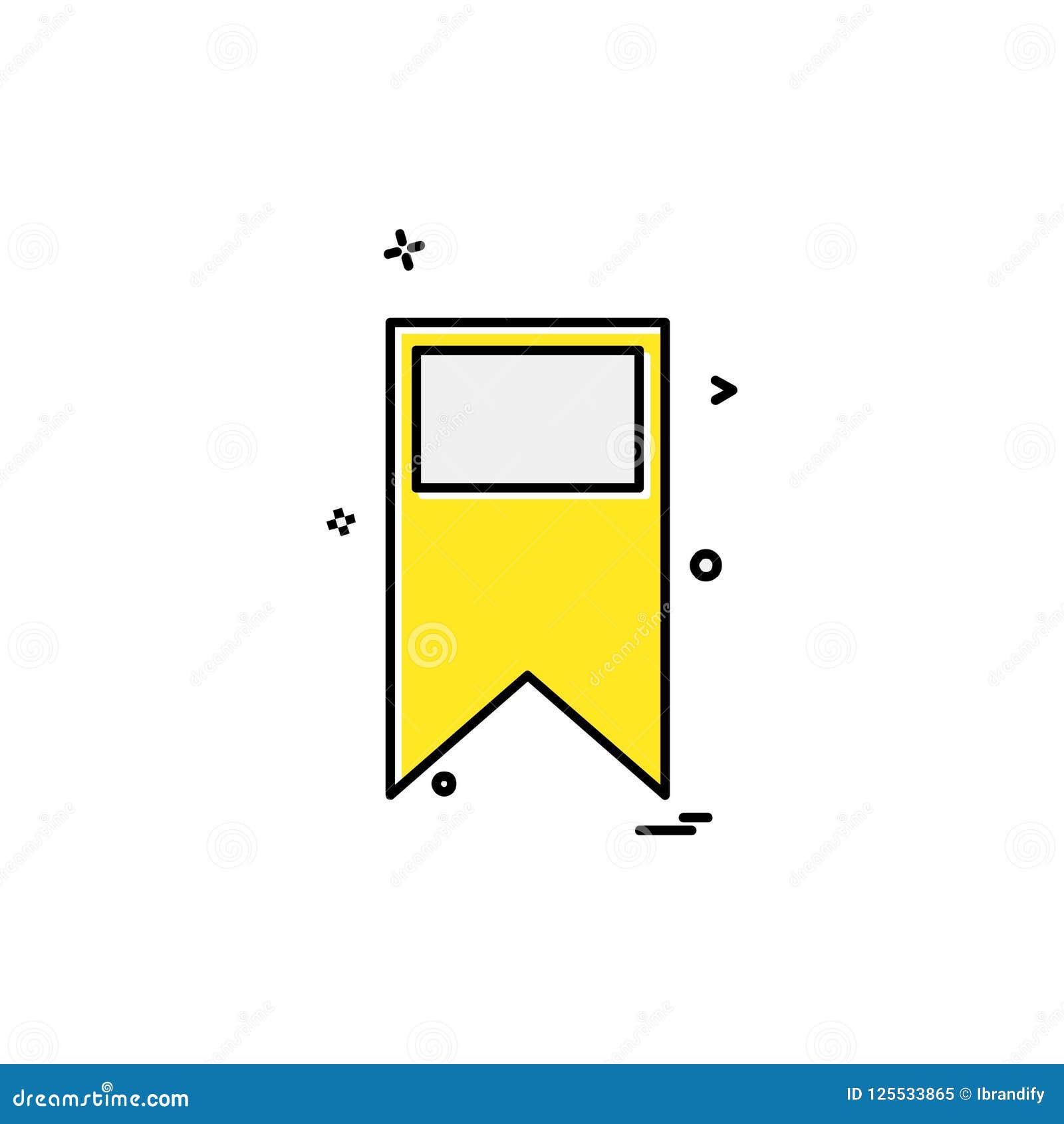 Bookmark Tag Icon Design Vector Stock Vector - Illustration of shape ...