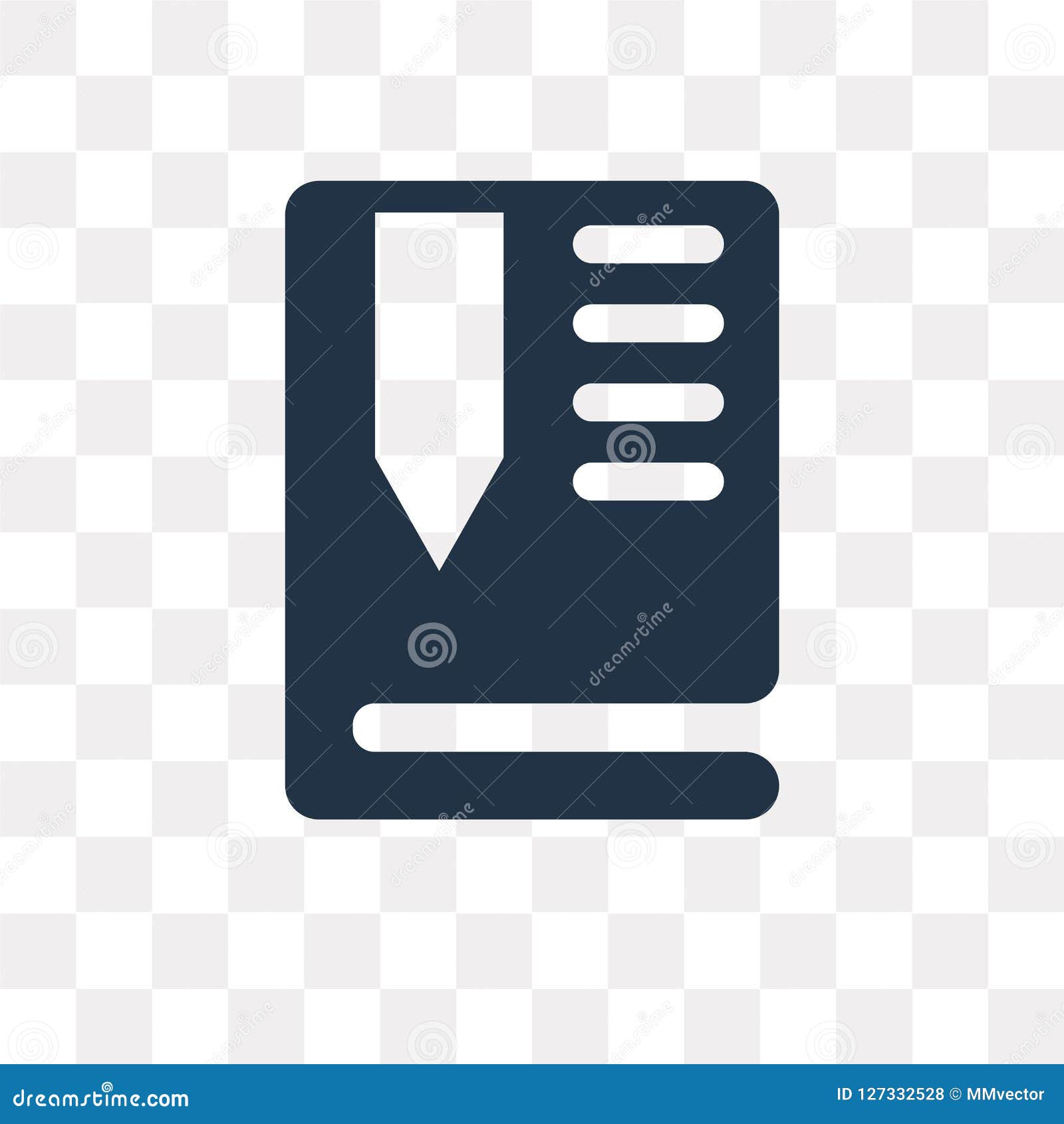 Bookmark Vector Icon Isolated on Transparent Background, Bookmark ...