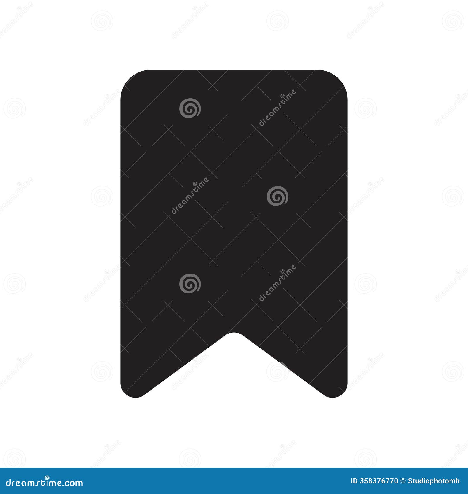 Bookmark Vector Icon. Reading Mark Symbol Stock Vector - Illustration ...