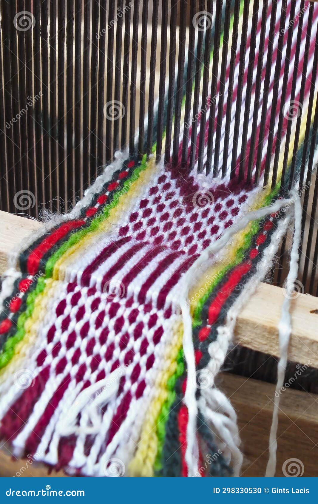 Bookmark weaving process stock photo. Image of wall - 298330530