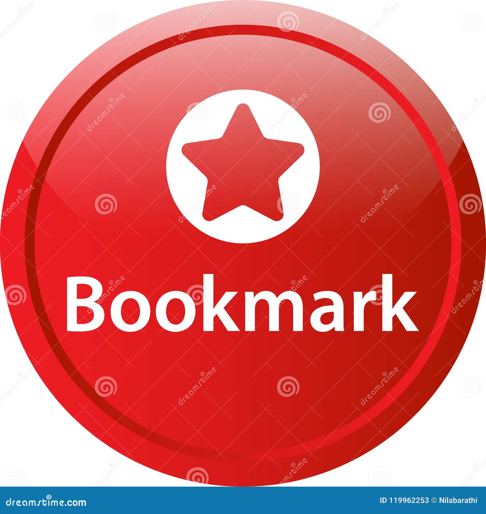 Bookmark web button icon stock illustration. Illustration of icons ...