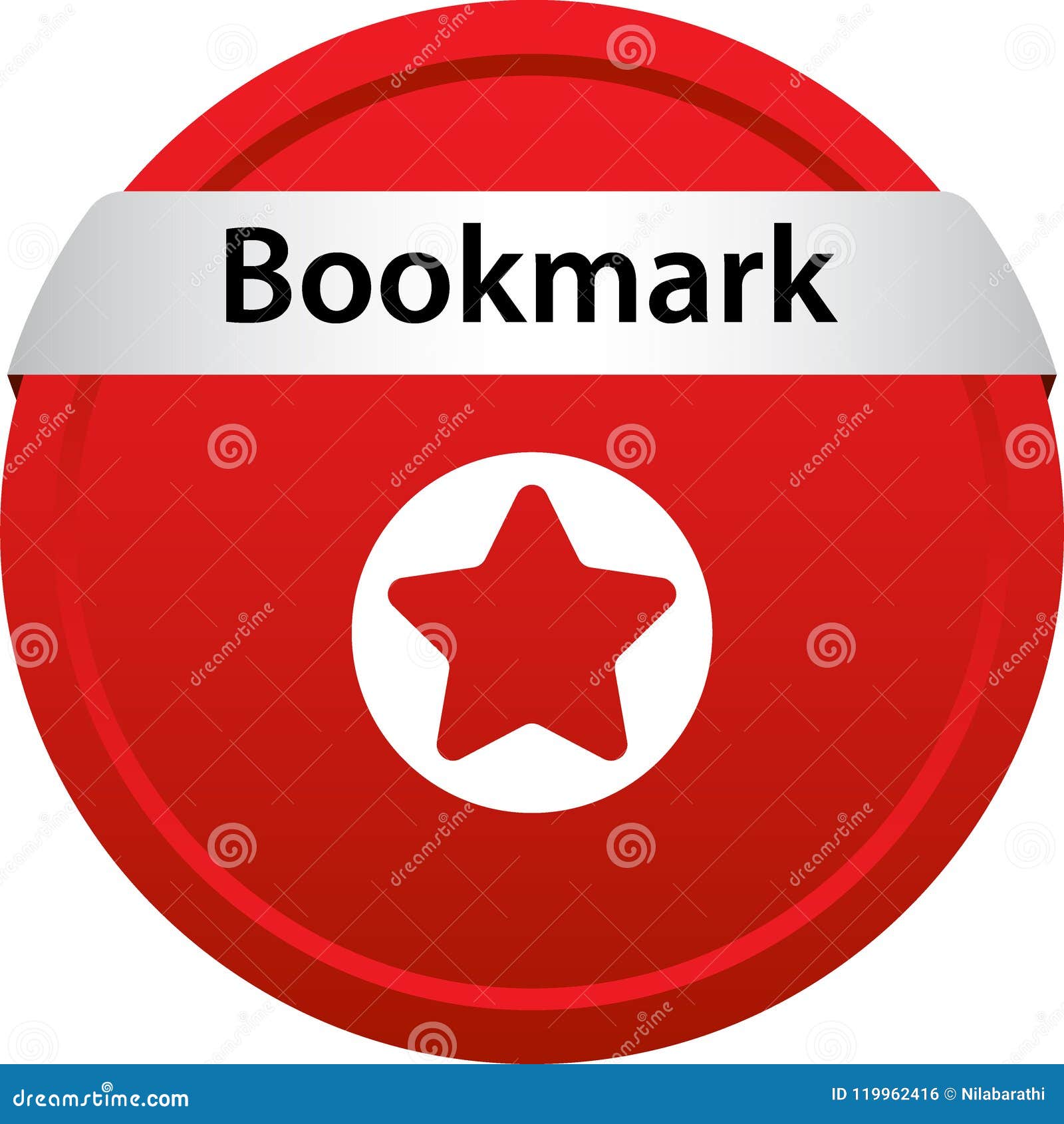 Bookmark web button icon stock illustration. Illustration of note ...