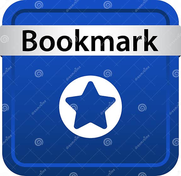 Bookmark web button icon stock illustration. Illustration of bookmarked ...
