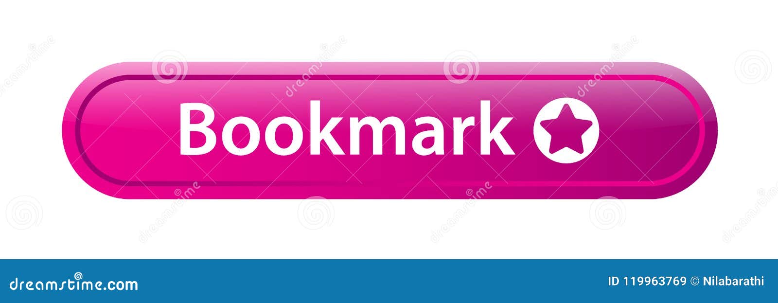 Bookmark web button icon stock illustration. Illustration of icon ...