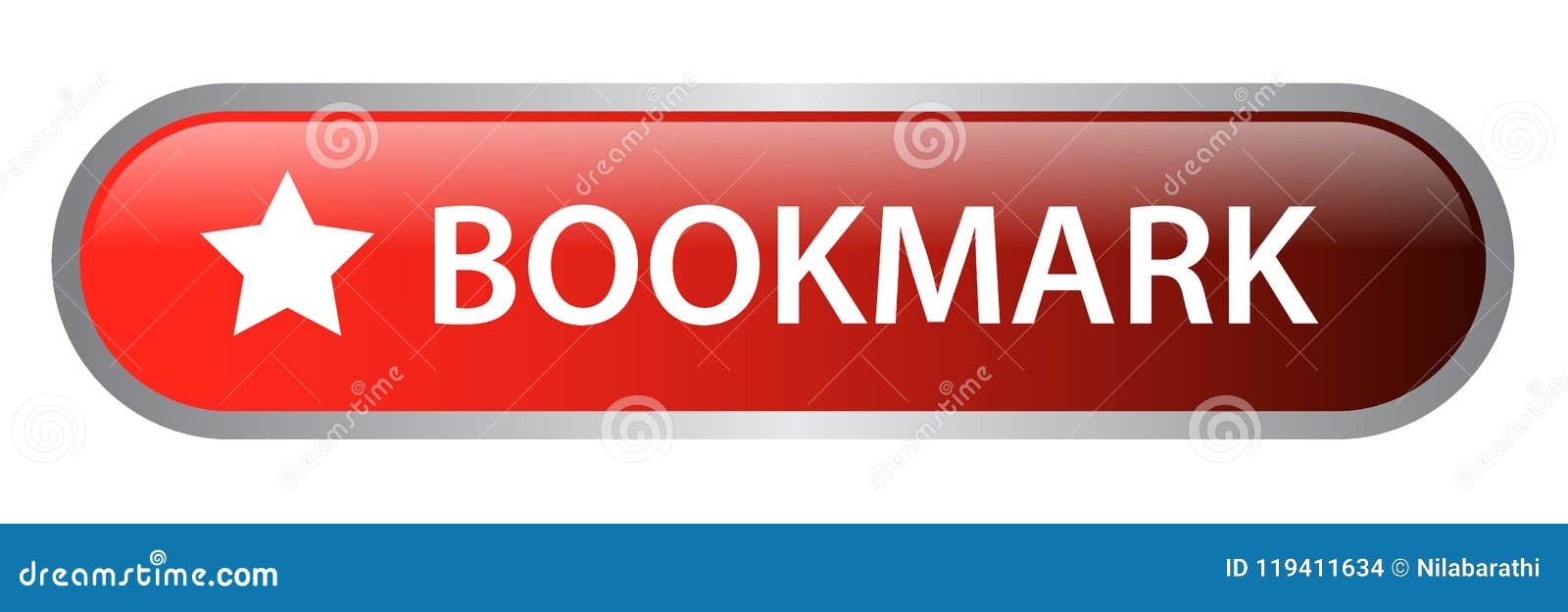 Bookmark web button stock illustration. Illustration of shining - 119411634