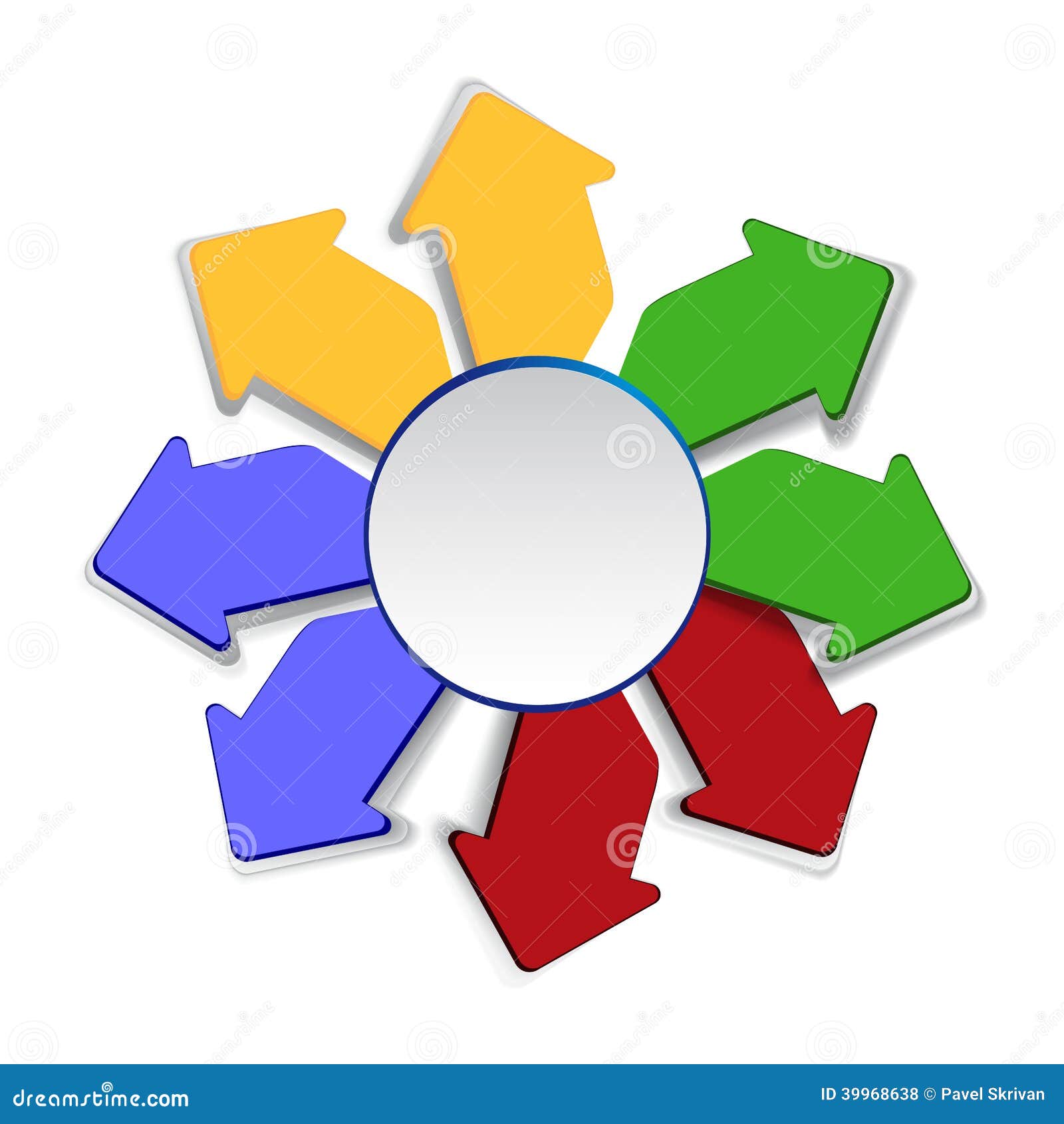 Bookmarks and Arrows for Text Stock Illustration - Illustration of ...