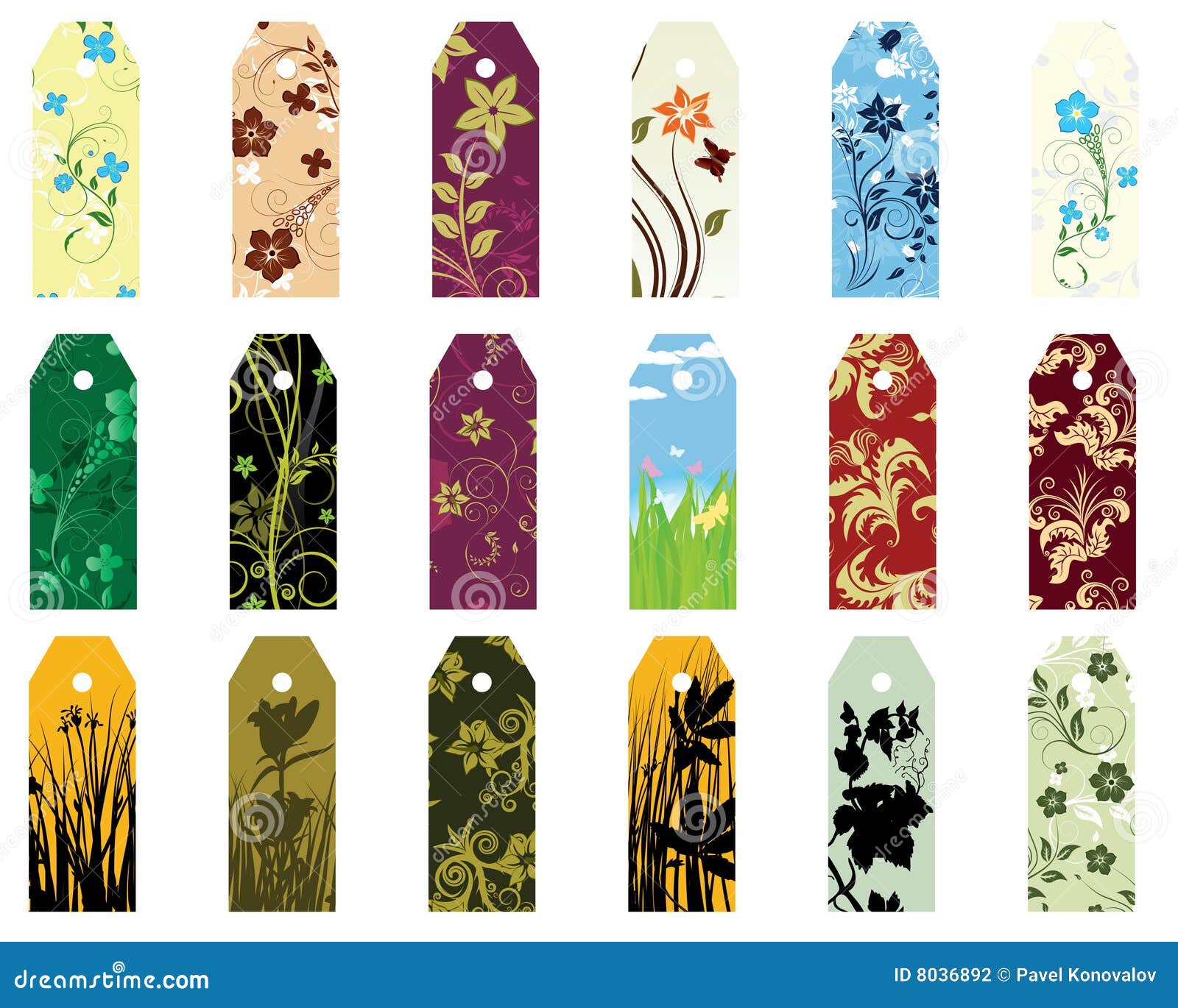 Bookmarks set stock vector. Illustration of father, gifts - 8036892