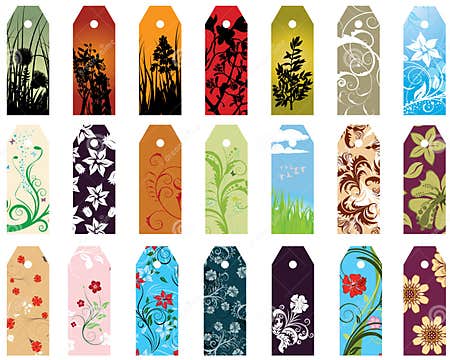 Bookmarks set stock vector. Illustration of designs, computer - 8036903