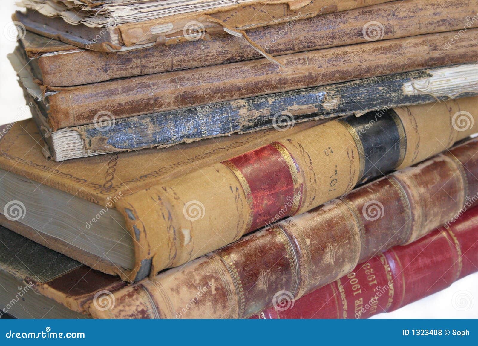 Books stock photo. Image of literature, public, torn, rubbed - 1323408