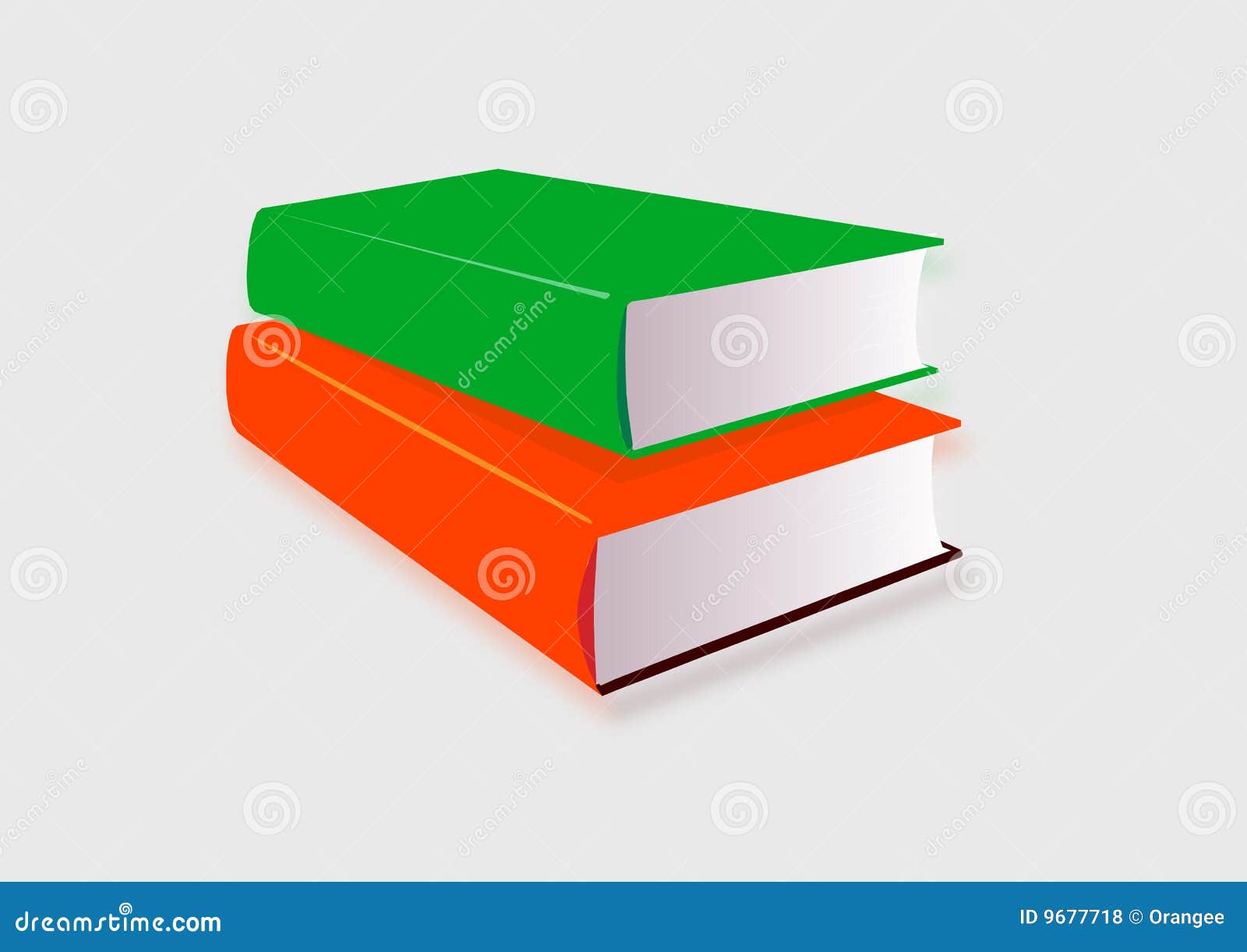 Pair of Books on White Background Stock Vector - Illustration of symbol ...