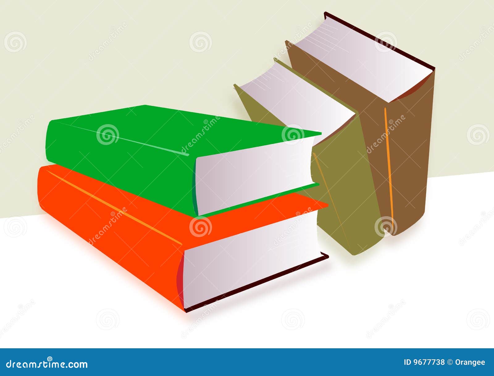 Group of untitled books stock vector. Illustration of material - 9677738