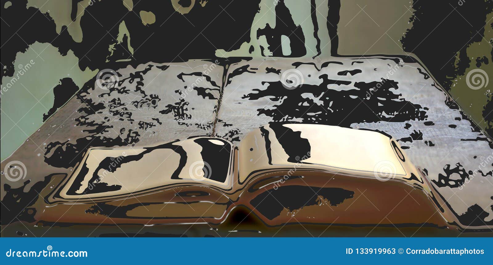 Ancient Writings on Ancient Books Stock Image - Image of manuscripts ...