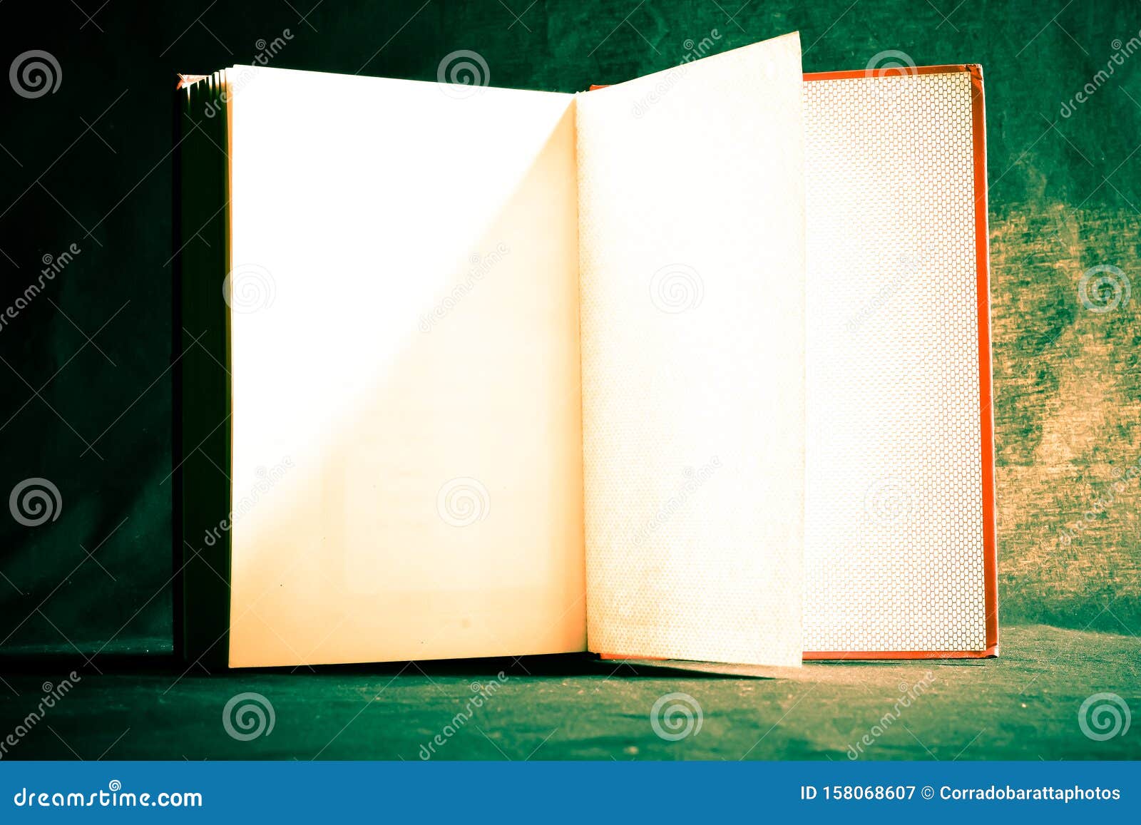 A book with blank pages stock image. Image of chair - 158068607
