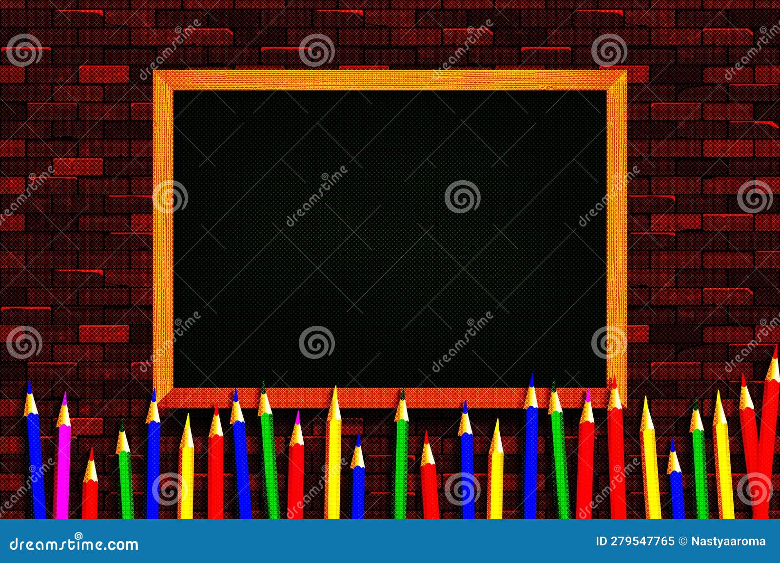 Books on the Background of the School Board Stock Vector - Illustration ...
