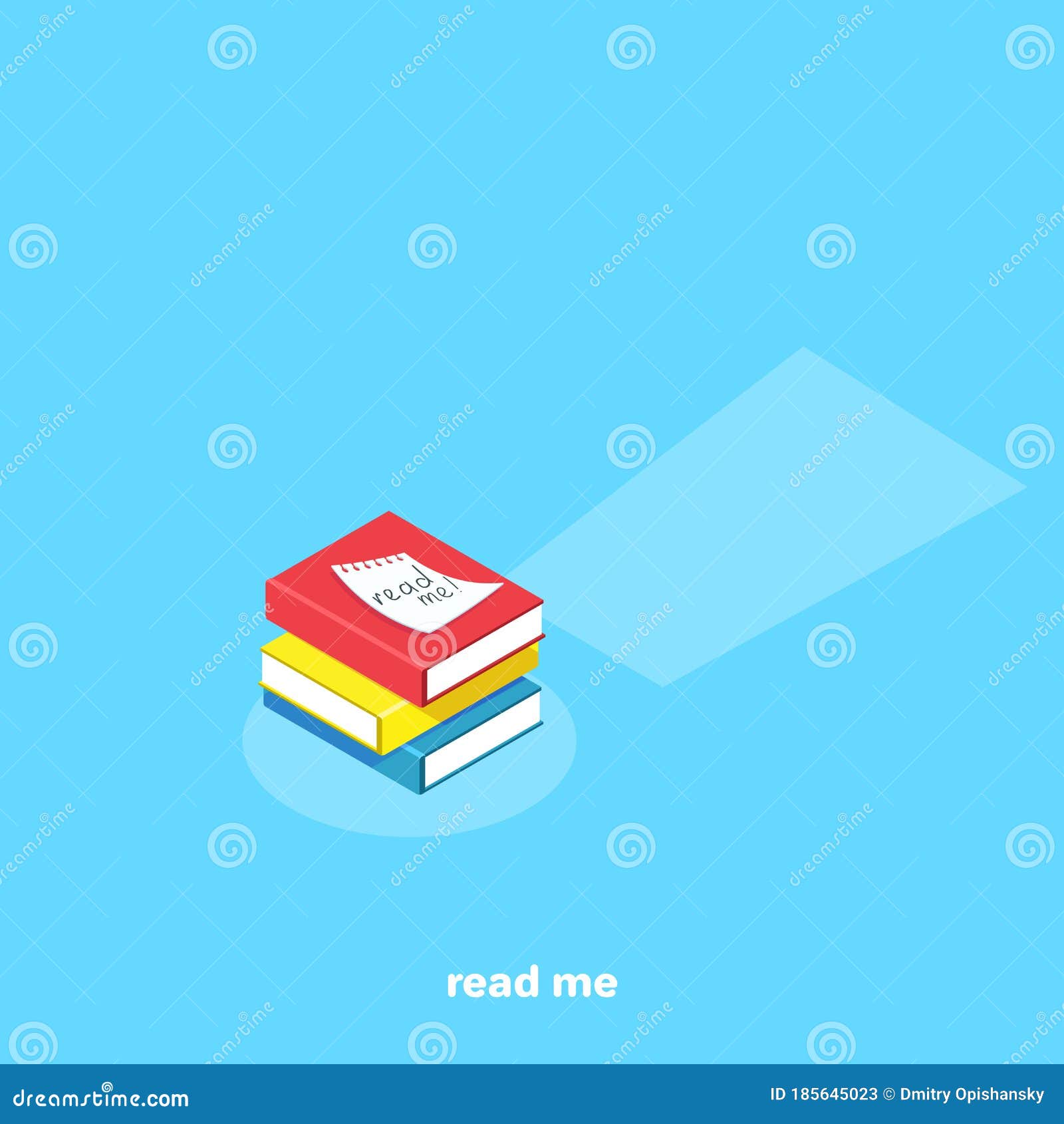 Read me stock vector. Illustration of page, literature - 185645023