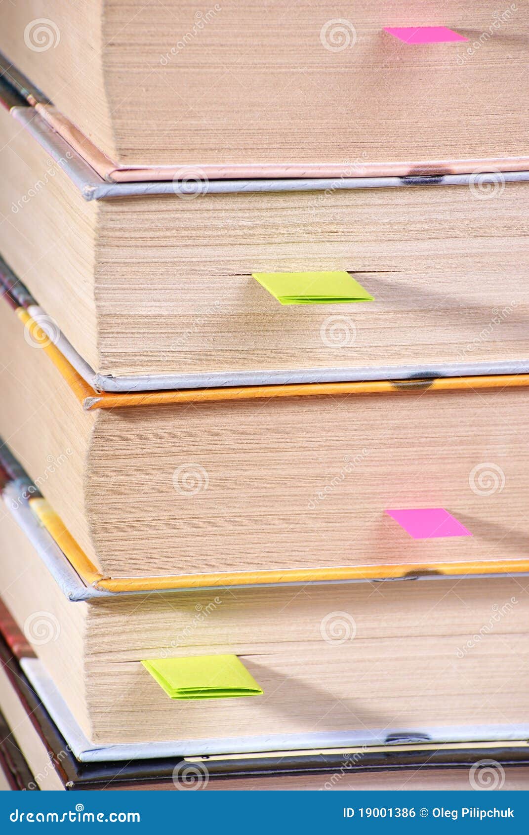 Books are with book-marks stock photo. Image of texts - 19001386