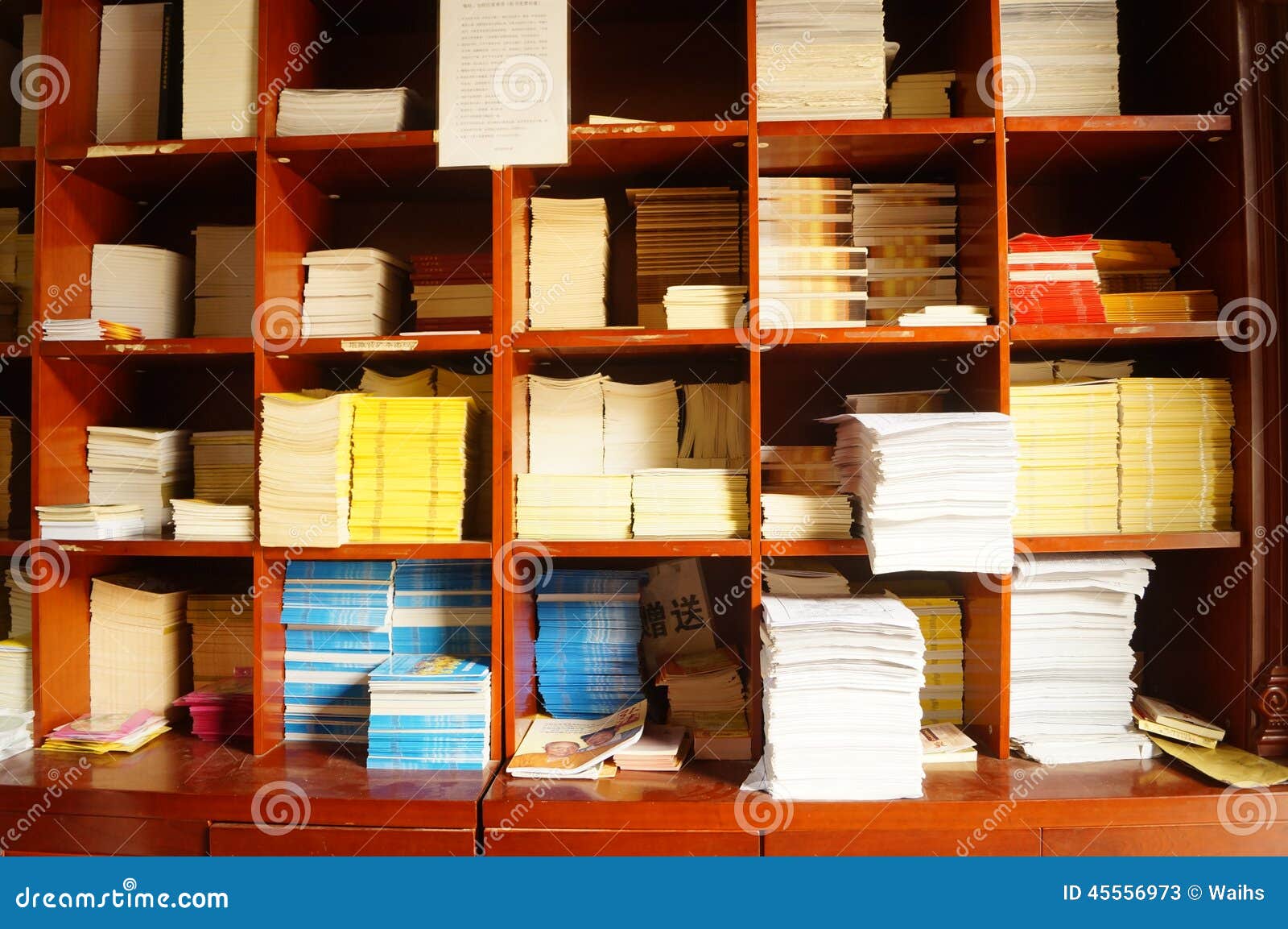 Books and a Bookcase in the Temple Editorial Stock Photo - Image of ...