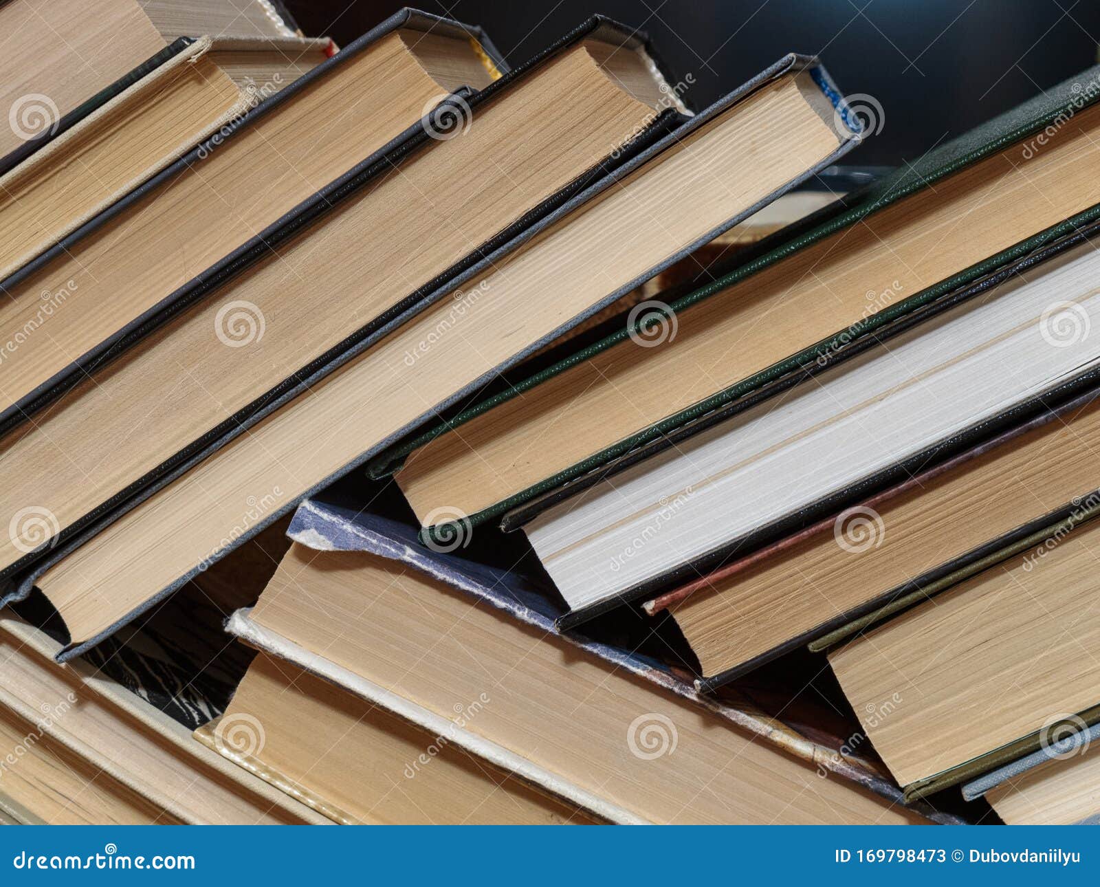 Books on the Bookshelf, the Concept of Reading Stock Image - Image of ...