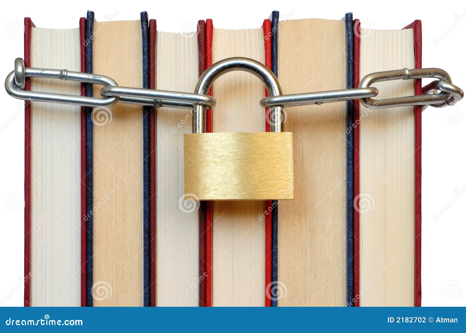 Books and Chain stock photo. Image of forbidden, isolated - 2182702
