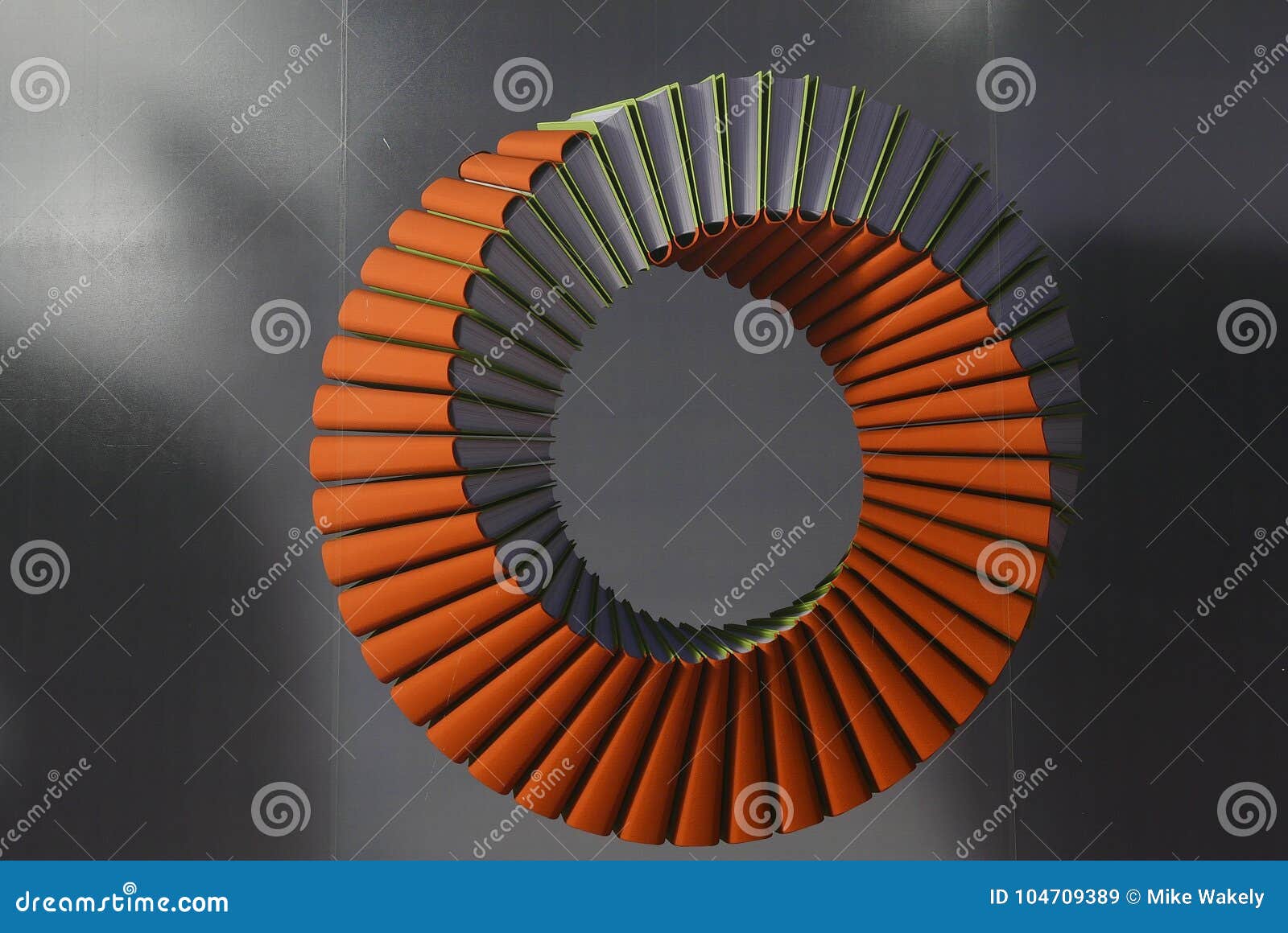 Books in a circle editorial stock image. Image of wall - 104709389