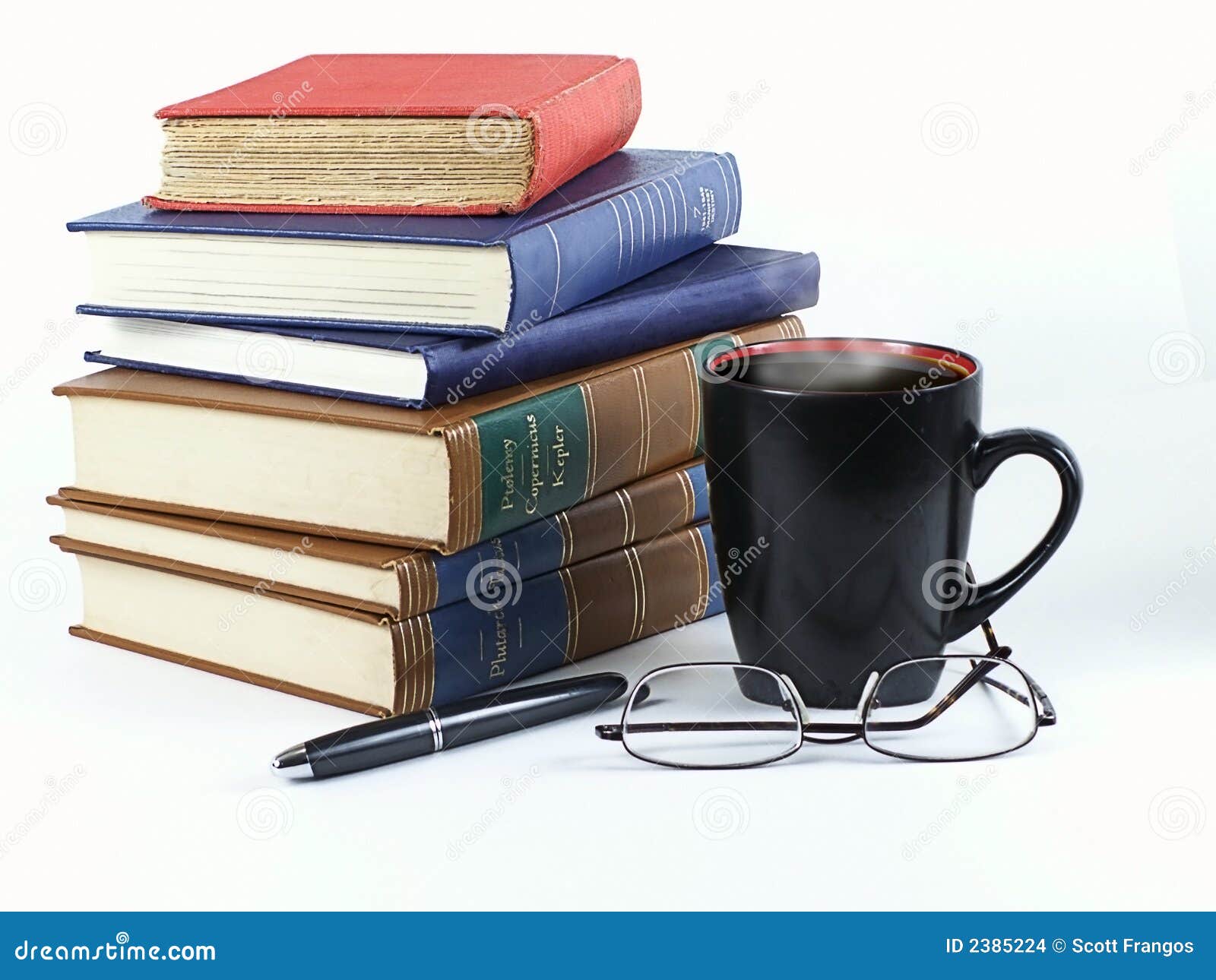 Books with Coffee stock photo. Image of library, read - 2385224