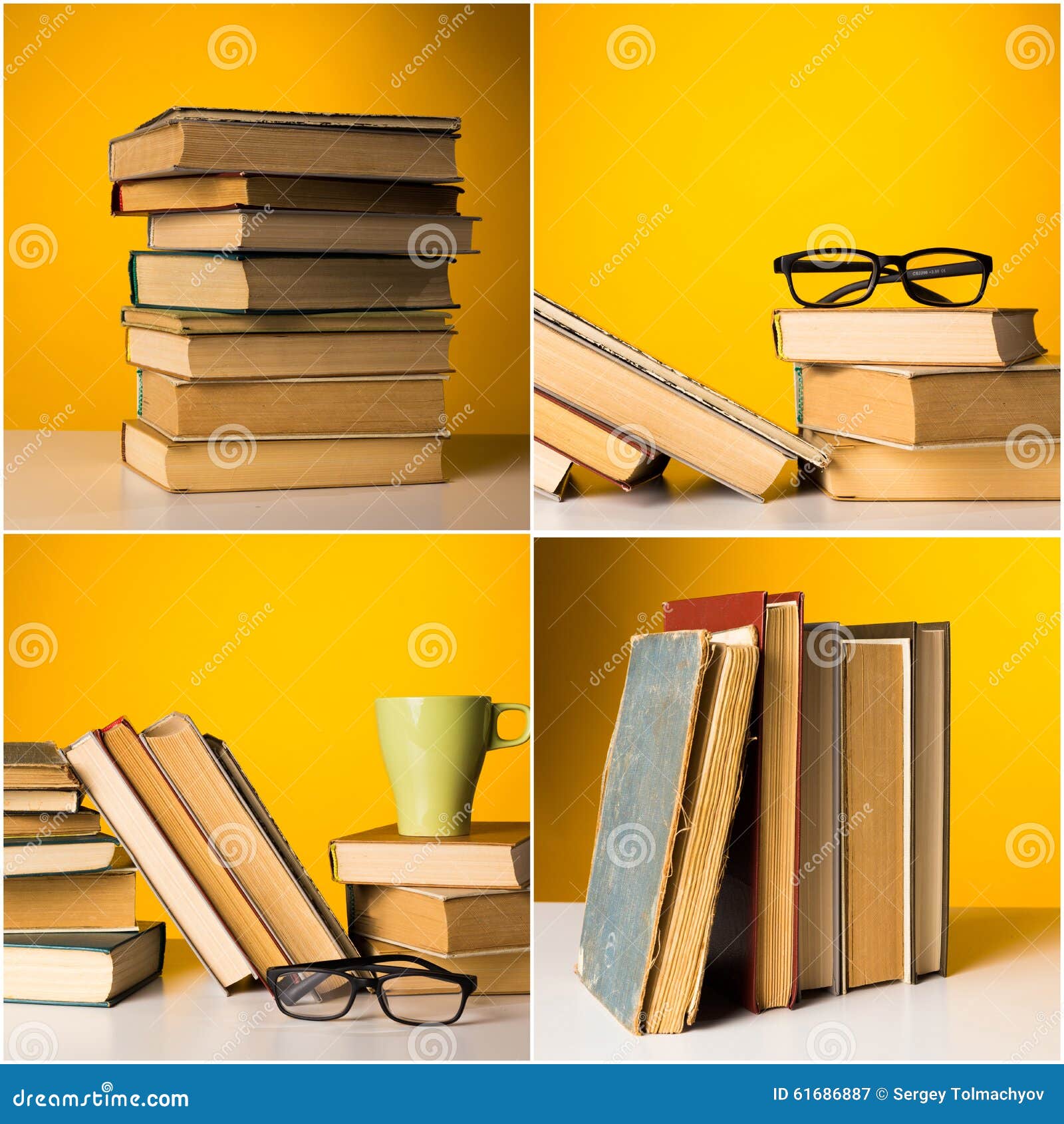 Books collage stock image. Image of background, educational - 61686887