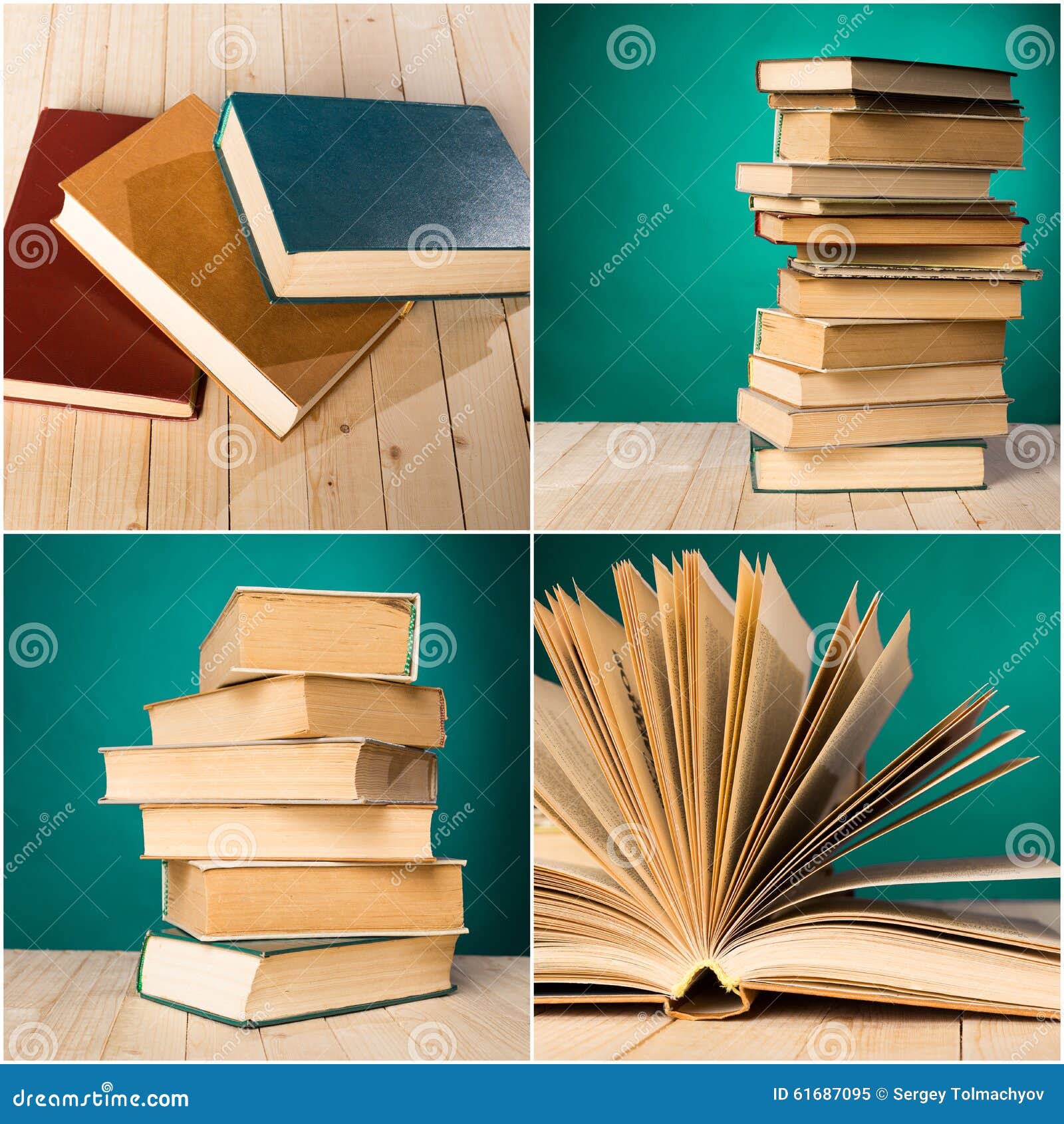 Books Collage Royalty-Free Stock Photography | CartoonDealer.com #61688255