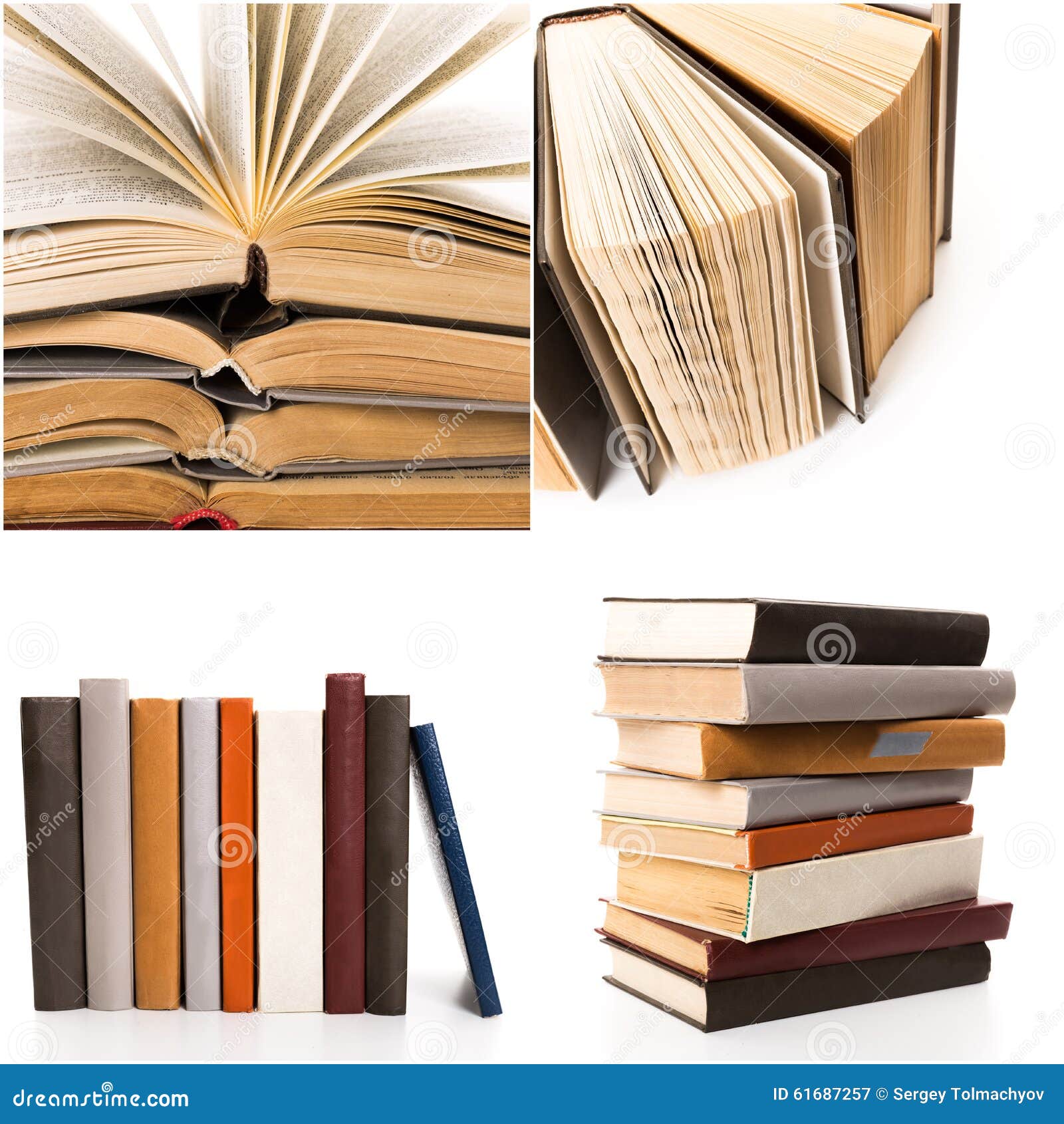 Books collage stock image. Image of information, library - 61687257