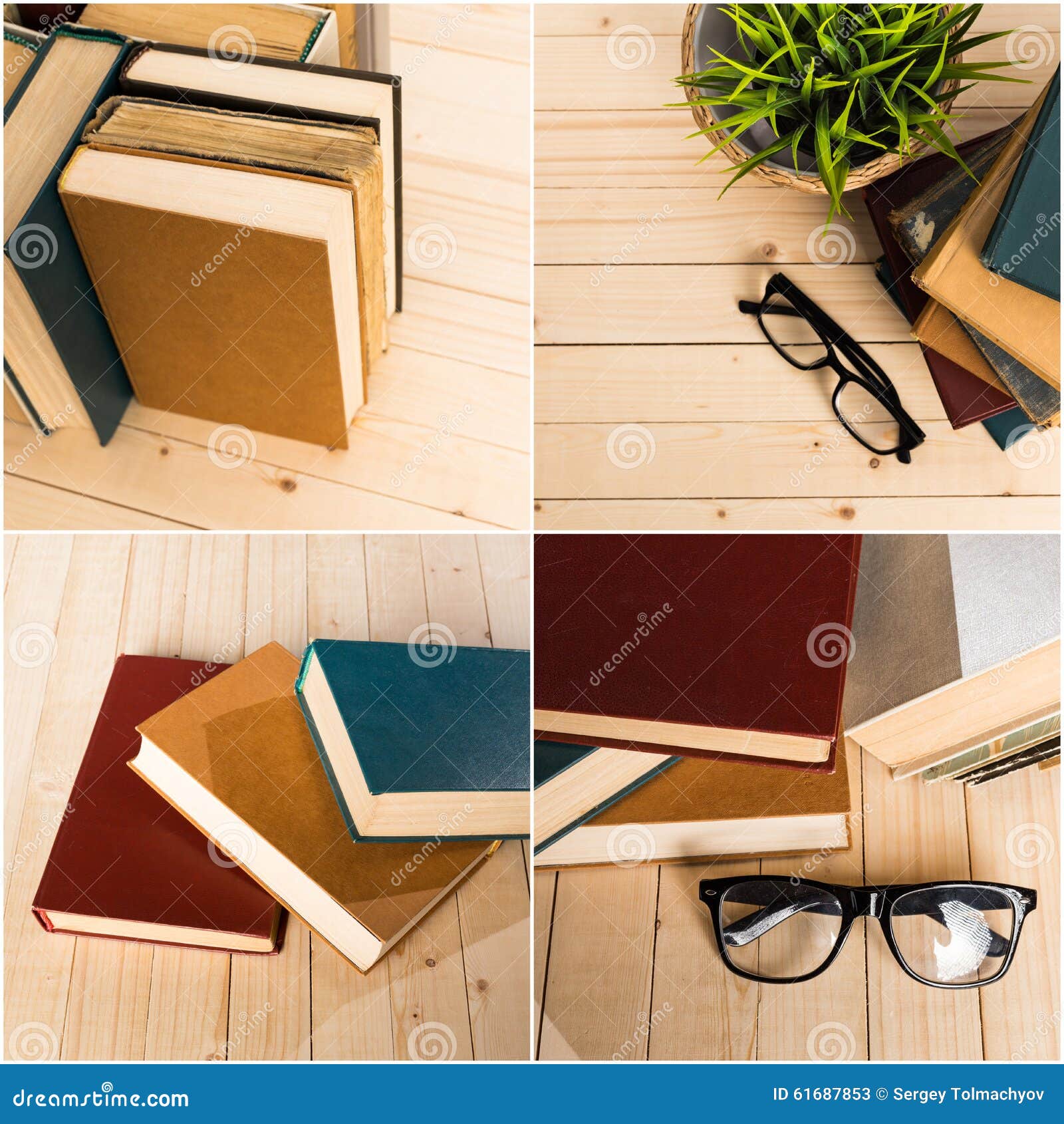Books Collage Royalty-Free Stock Photography | CartoonDealer.com #61687037