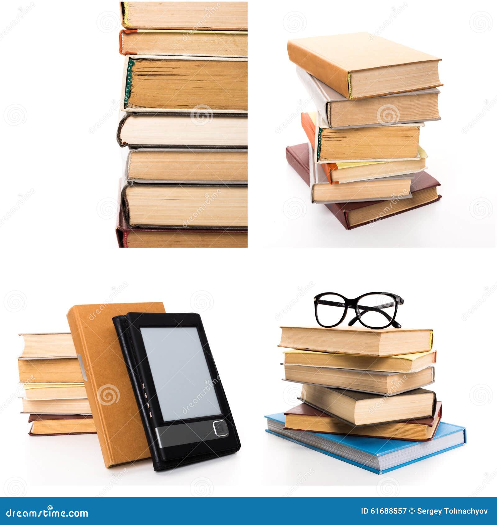Books collage stock image. Image of science, library - 61688557