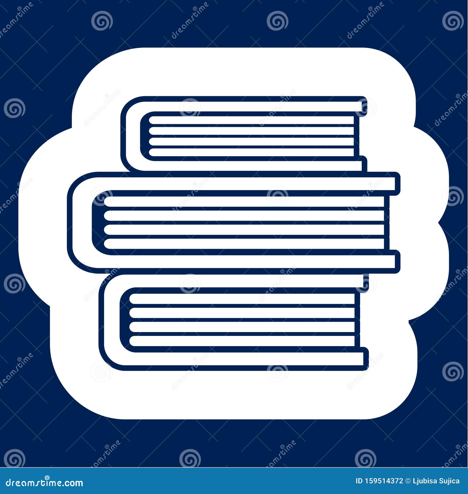 Books Collection Background Stock Vector - Illustration of library ...