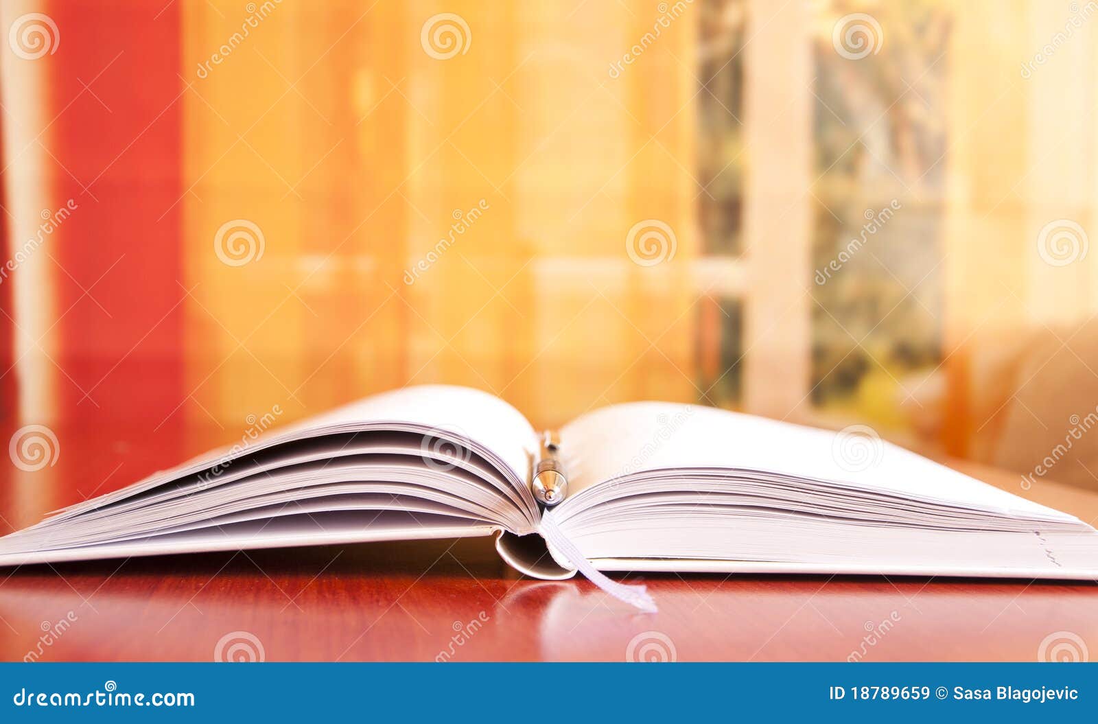 Books on the desk stock image. Image of indoors, work - 18789659