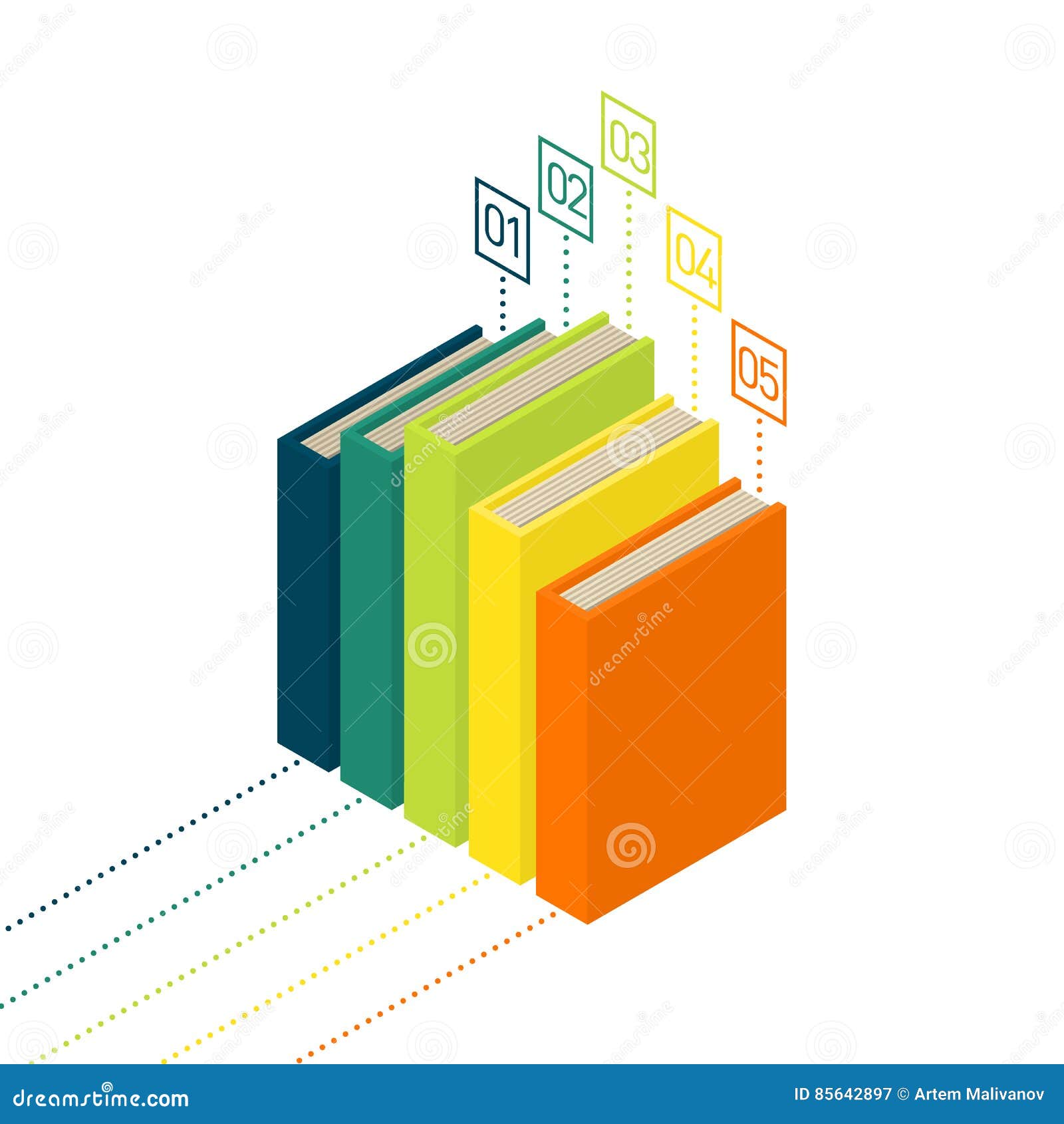 Books Diagram Vector Illustration | CartoonDealer.com #56134580