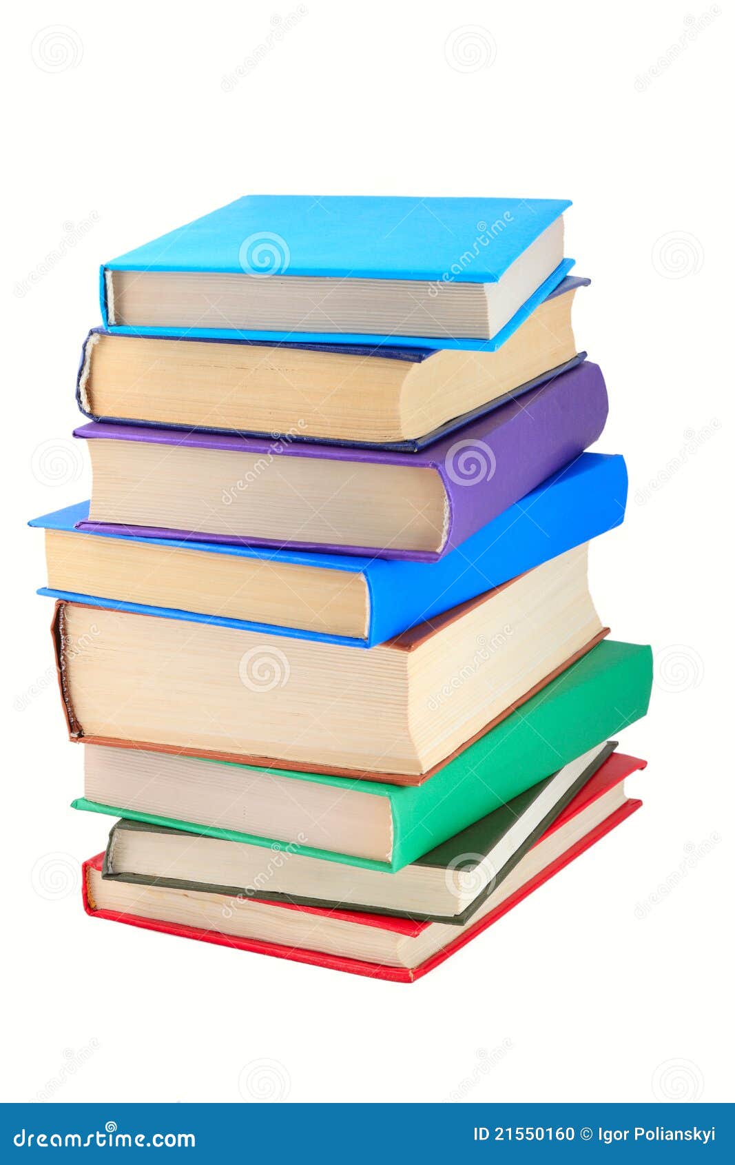 Books of Different Colours. Stock Photo - Image of book, color: 21550160