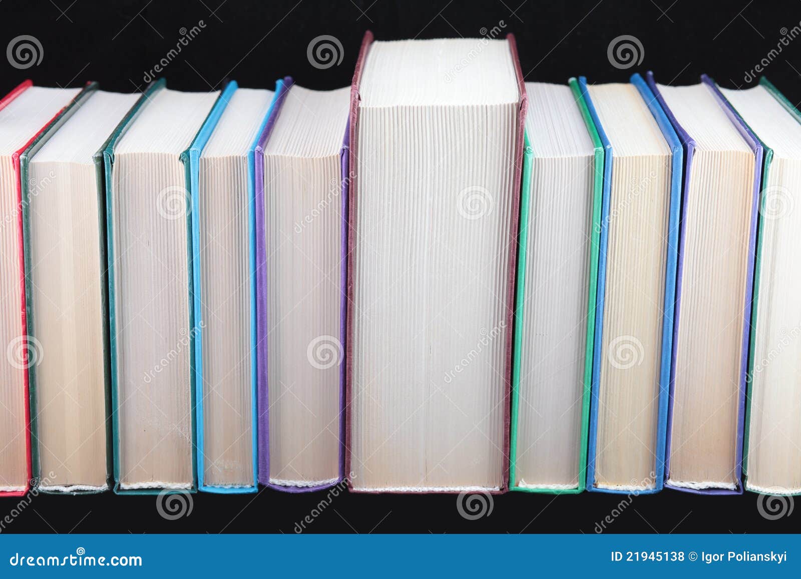 Books of Different Colours. Stock Photo - Image of group, isolated ...