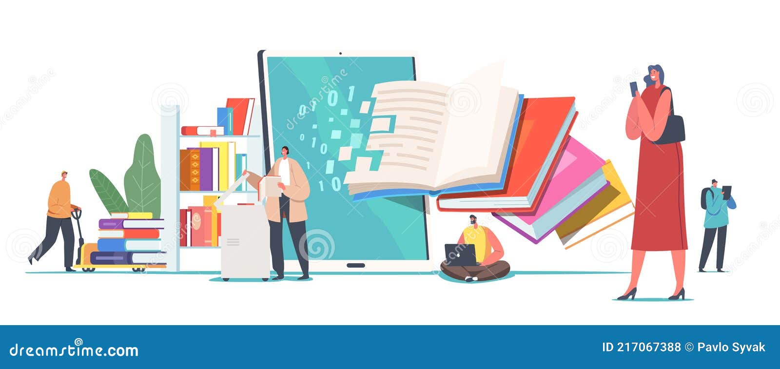 Digitization Concept As Illustration Cartoon Vector | CartoonDealer.com ...