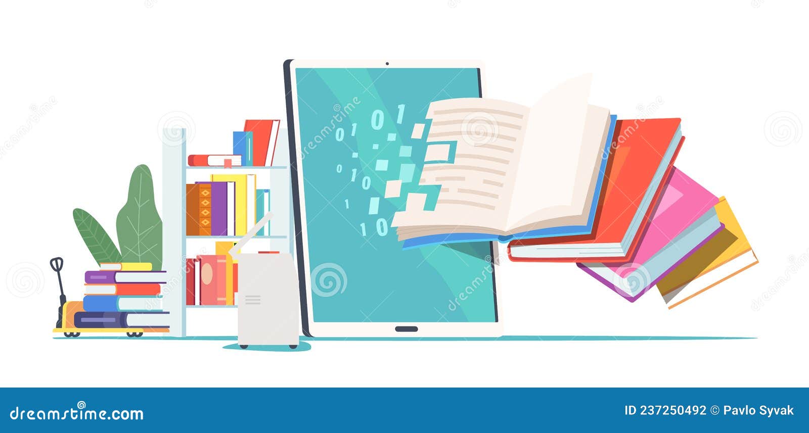 Digitization Concept As Illustration Cartoon Vector | CartoonDealer.com ...