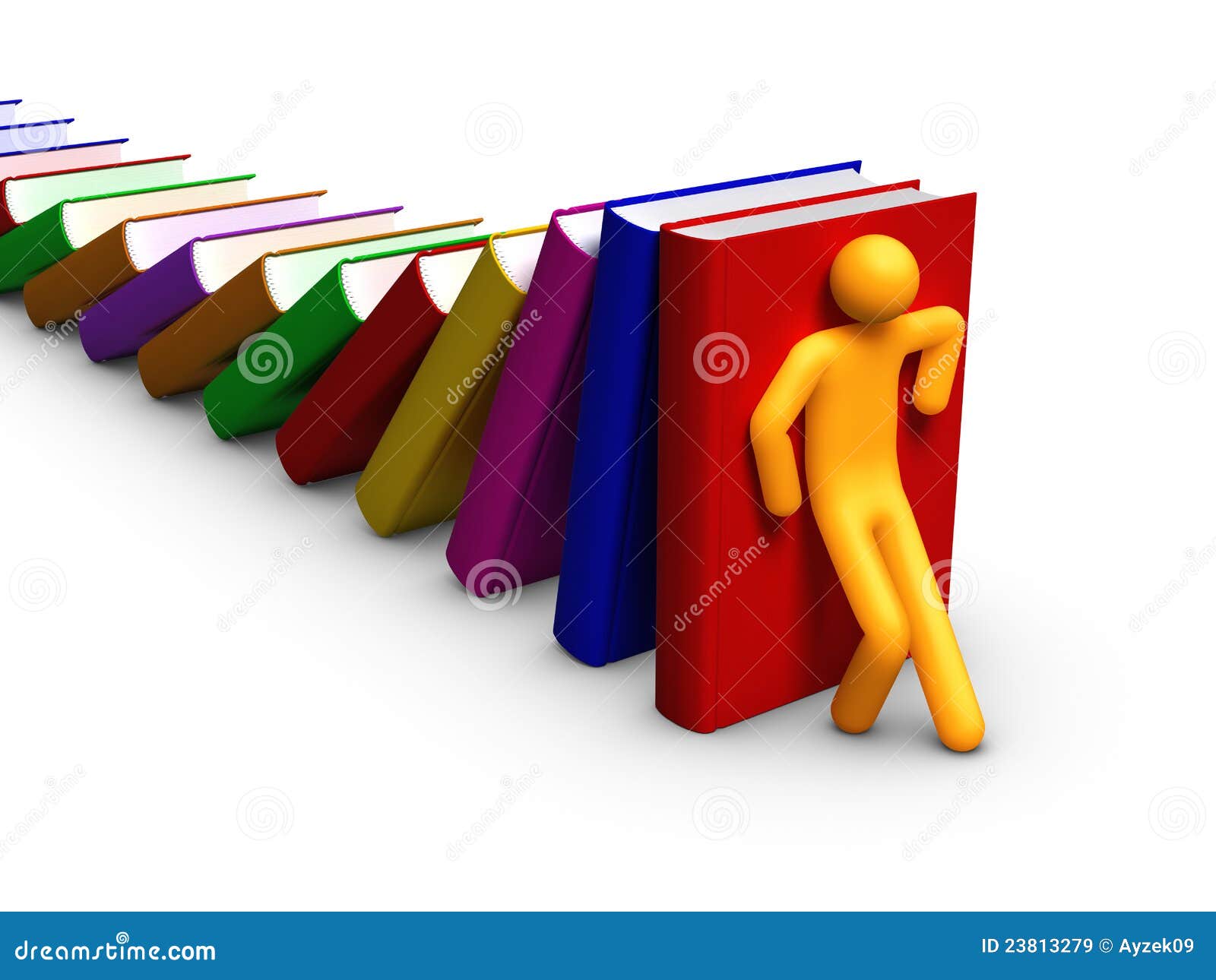 Books - Domino stock illustration. Illustration of multi - 23813279