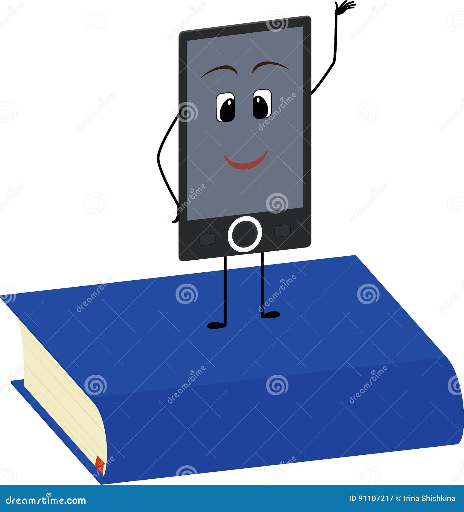 Books End Ebooks Concept. Vector Illustration Stock Vector ...
