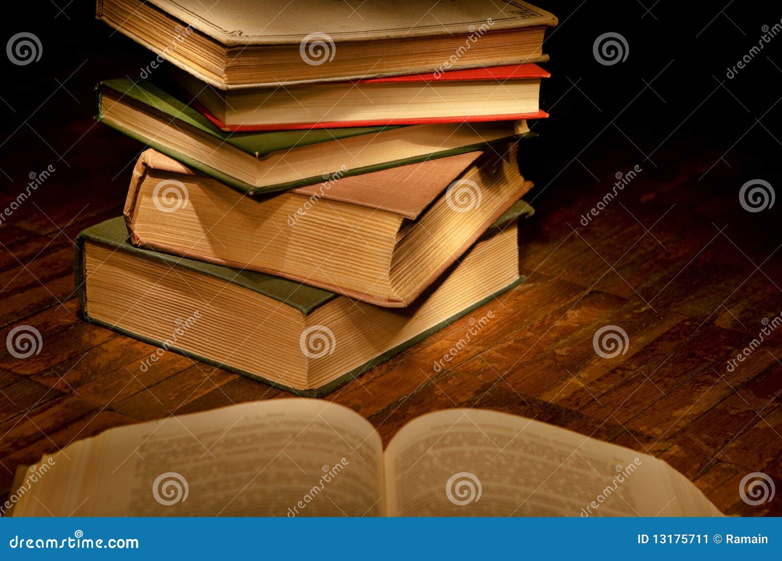 Books for evening reading stock image. Image of heap - 13175711